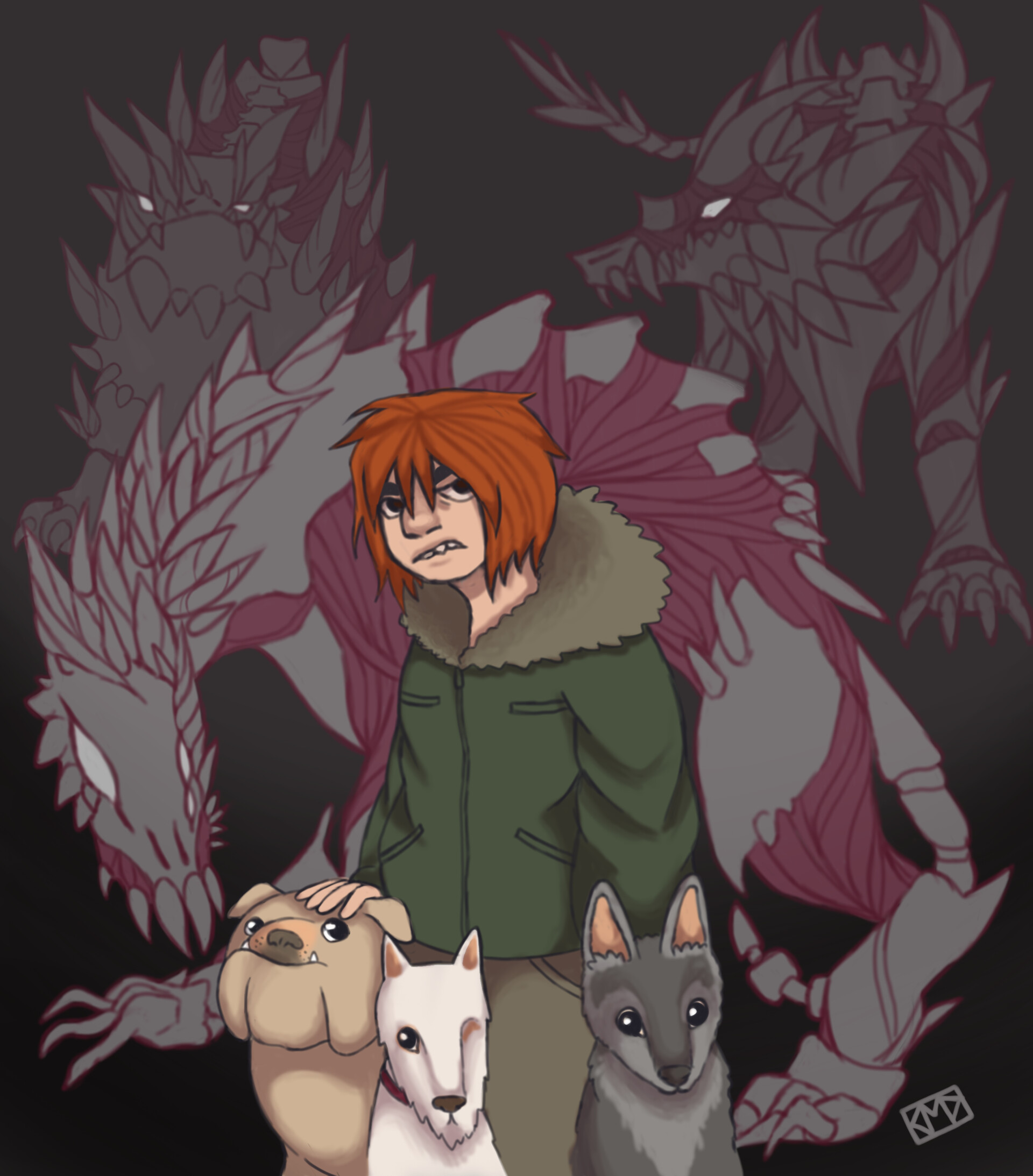 ArtStation - That Dog Girl [Worm/Parahumans Fanart]