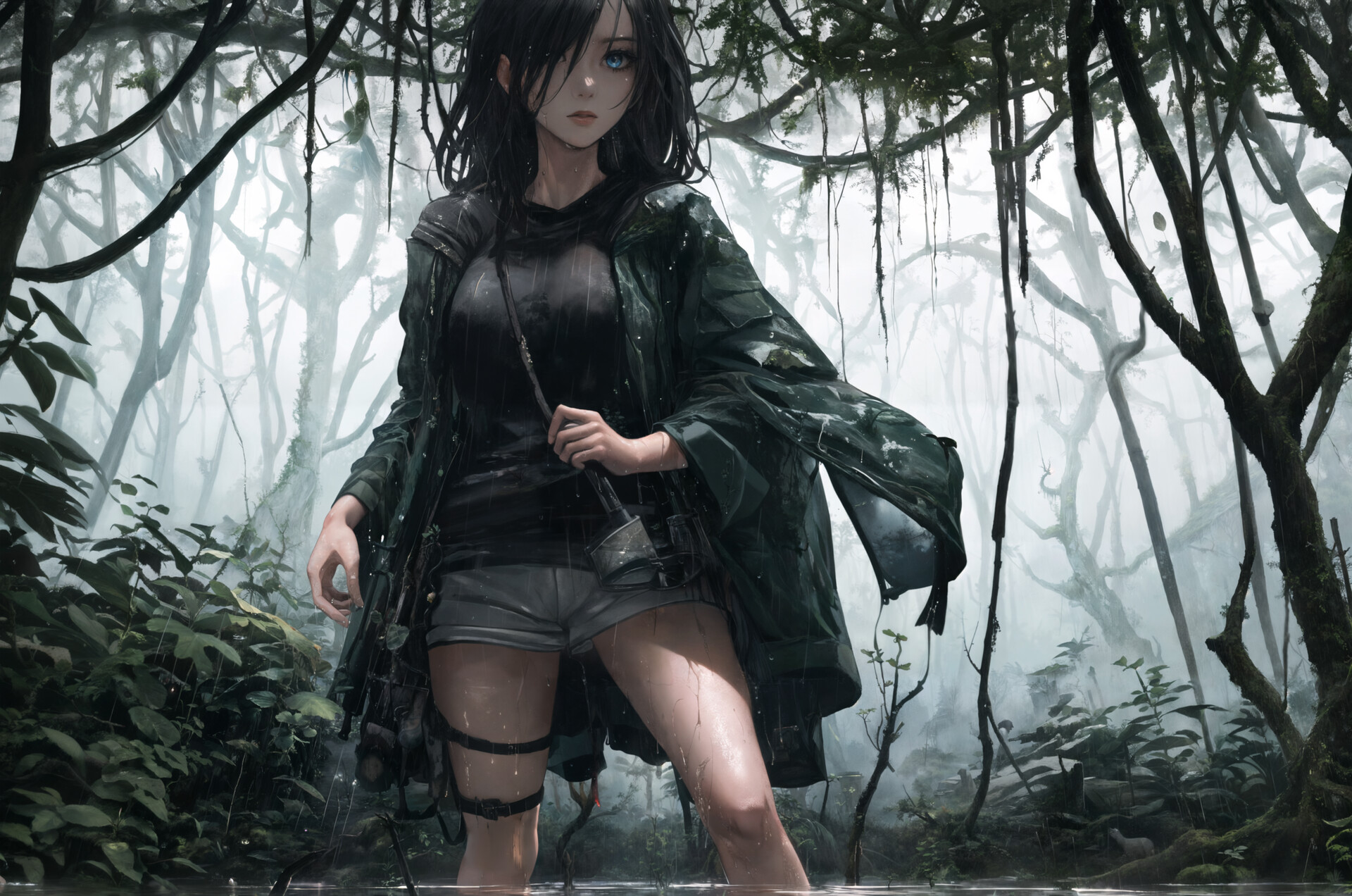 ArtStation - Wanderer in Jungle (Dynamic 4k Wallpaper)