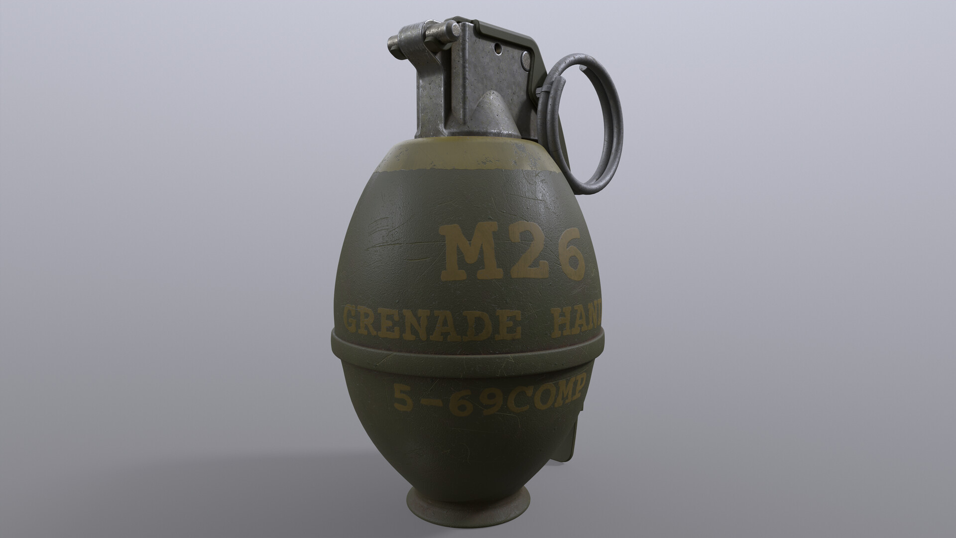 ArtStation - M26 grenade