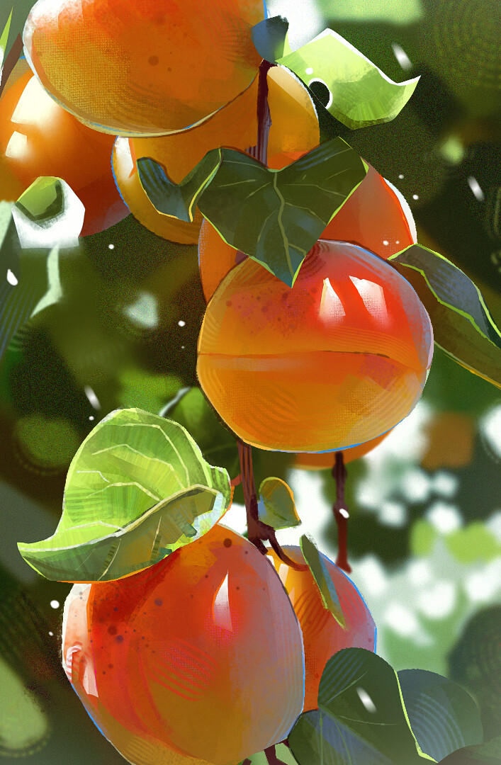 ArtStation - PLEIN AIRPRIL DAY 8 STUDY - PEACHES