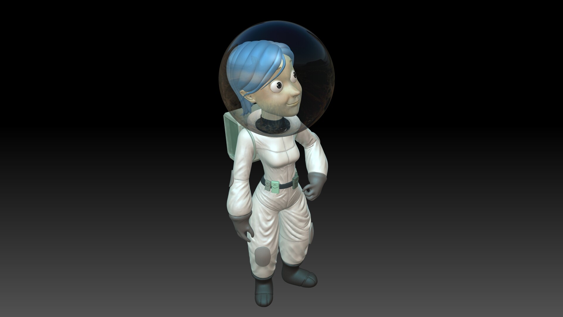 Vincent Qiu - Girl Astronaut character 3D version