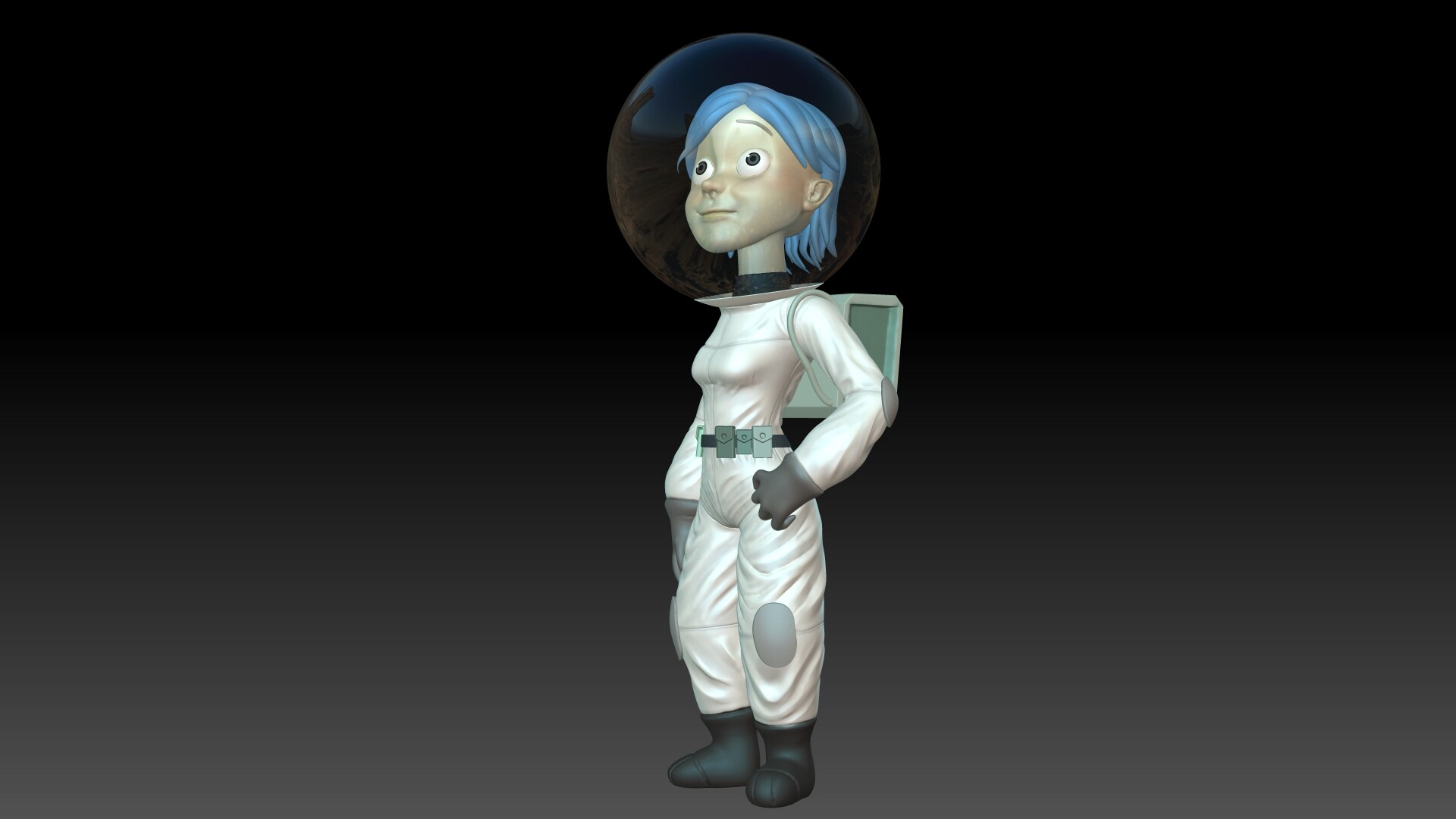 Vincent Qiu - Girl Astronaut character 3D version