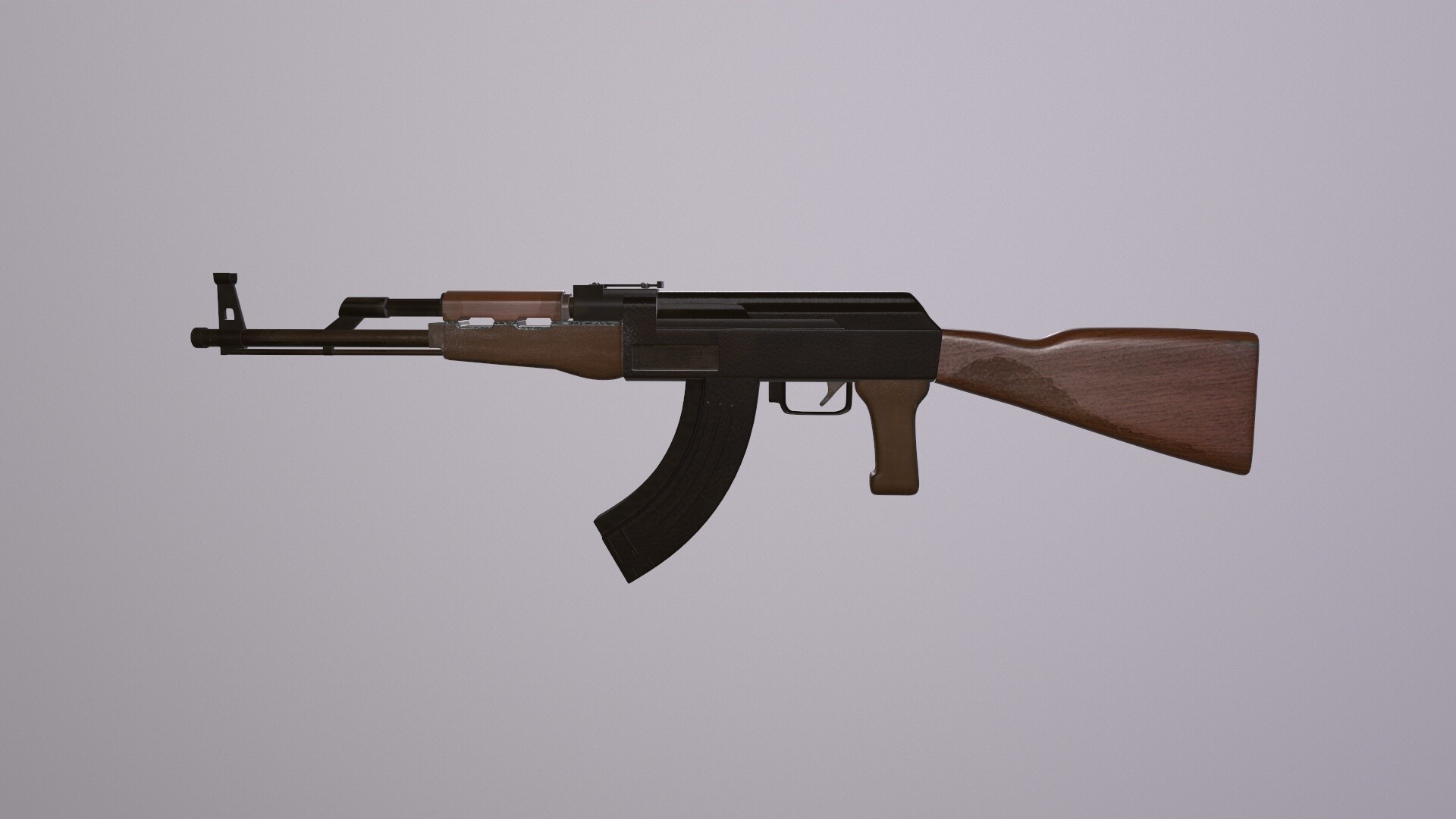 ArtStation - Ak 47 modeling and texturing