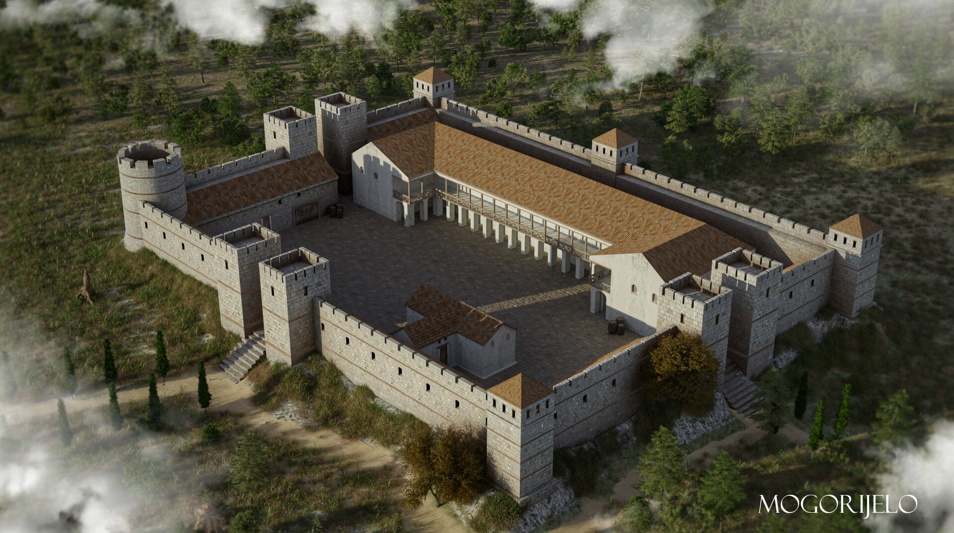 ArtStation - Mogorijelo, Roman villa rustica, early 4th century AD