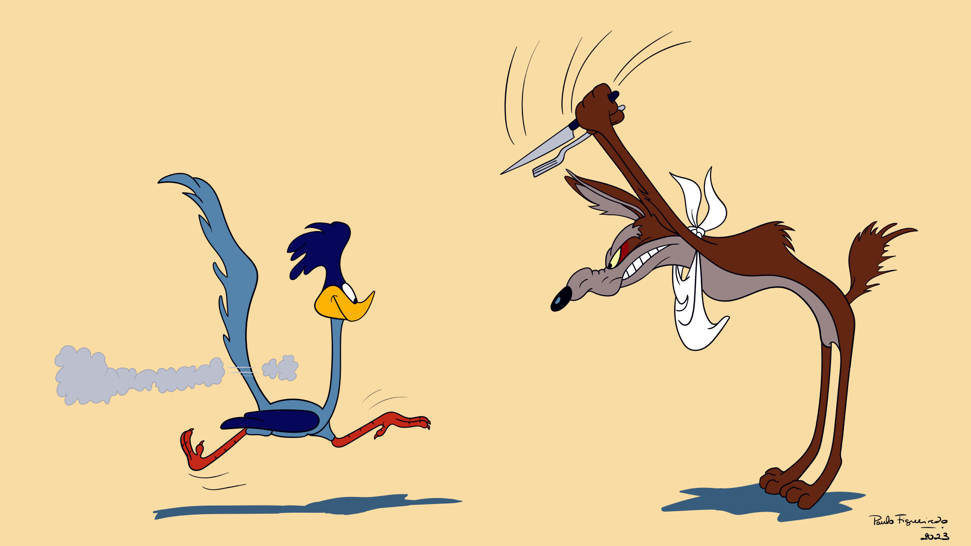 ArtStation - Coyote and Road Runner
