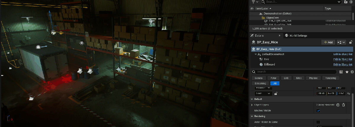 ArtStation - Easy Hide - Dynamic Visibility Tool