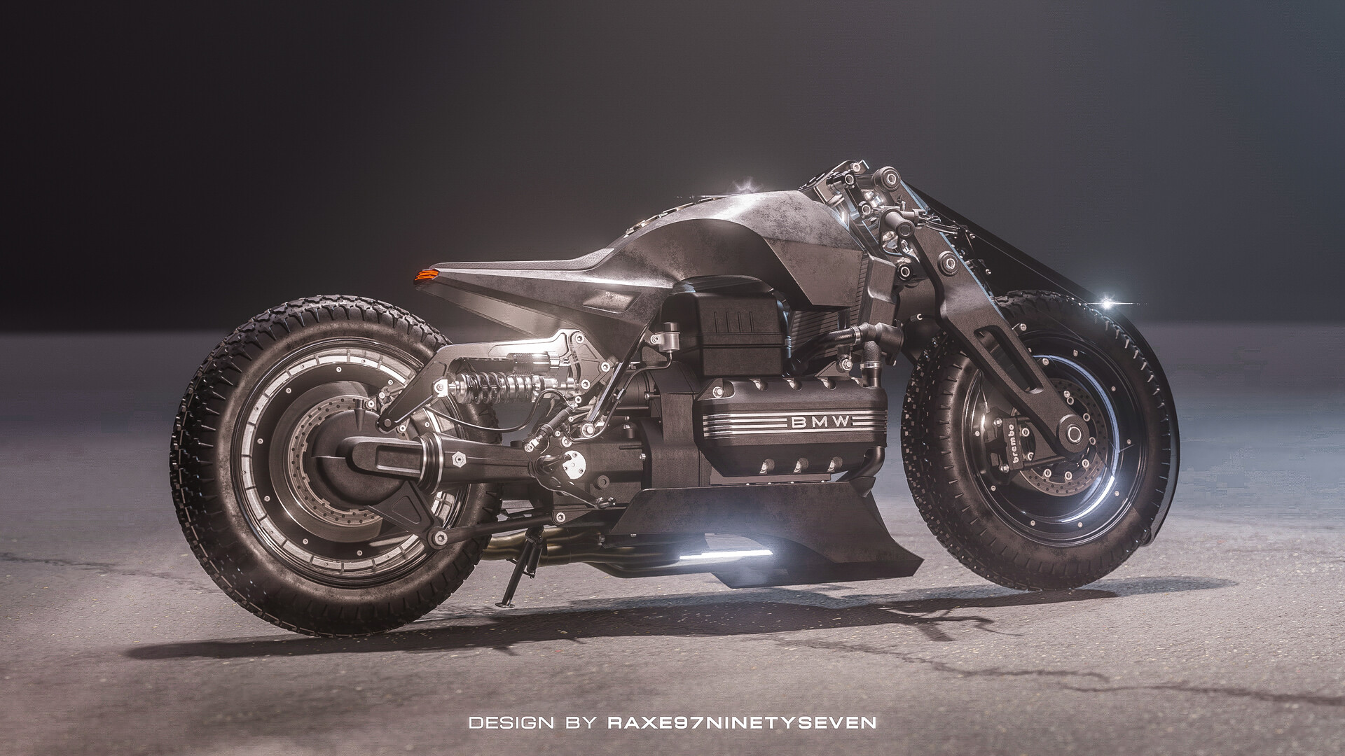DARK KNIGHT — BMW K100 — BATMAN BIKE CONCEPT by RAXE97NINETYSEVEN by ...