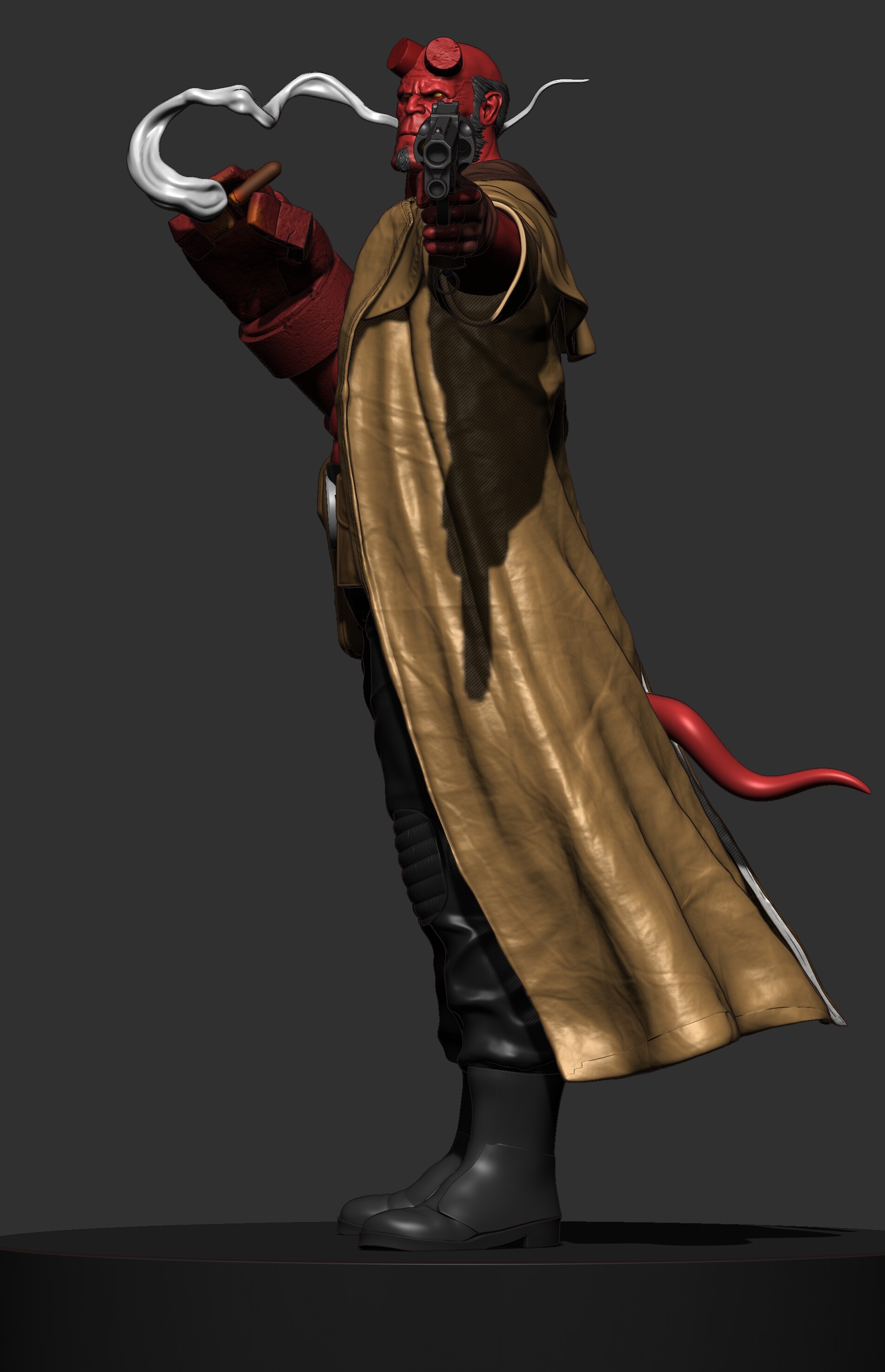 Alvaro Stuardo - Hellboy wip