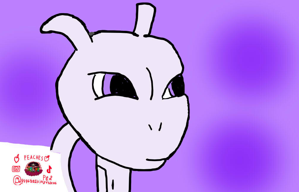 ArtStation - Mewtwo first attempt in my life!!!