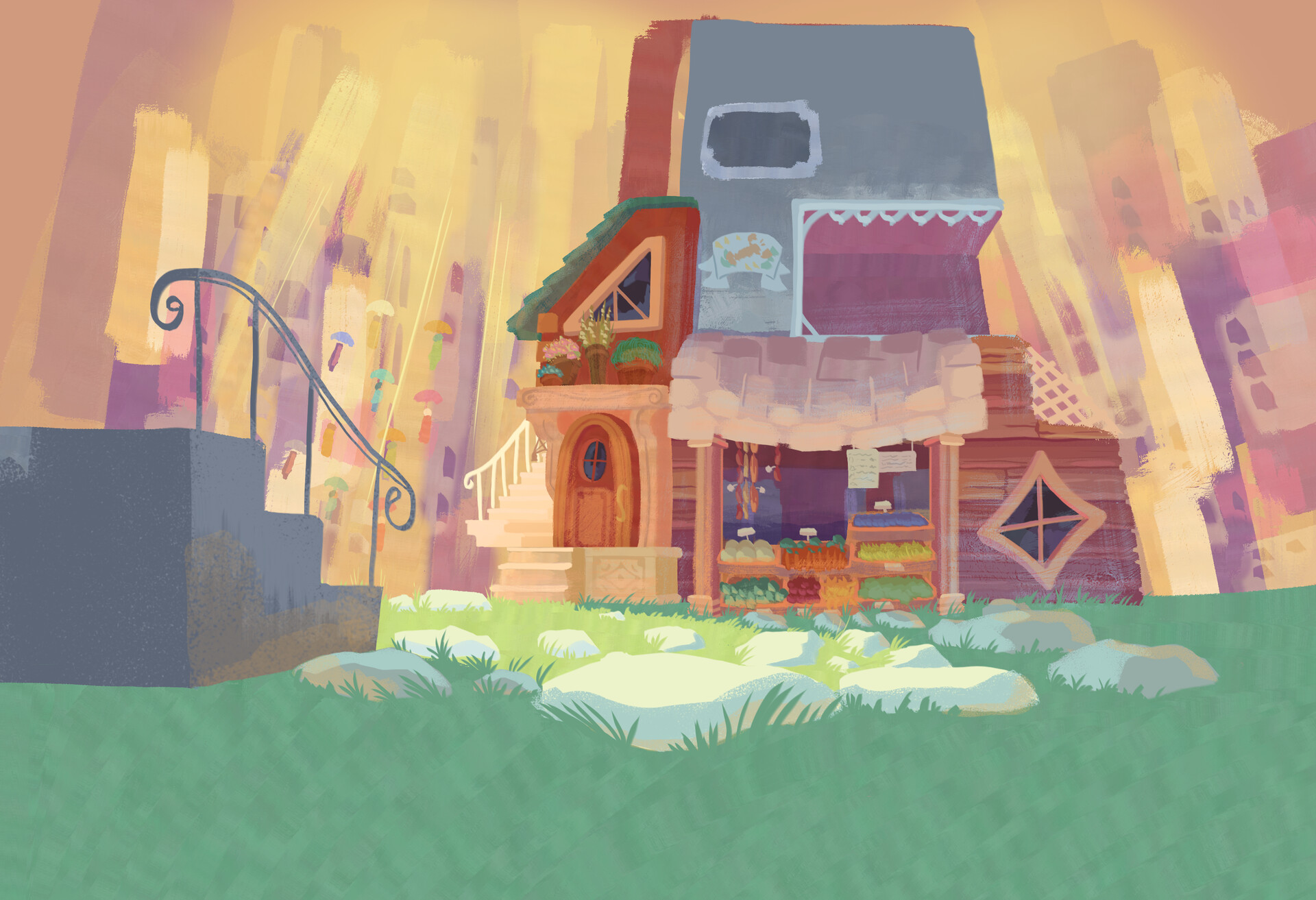 Ariane Gauthier - Parapluieville - Décors