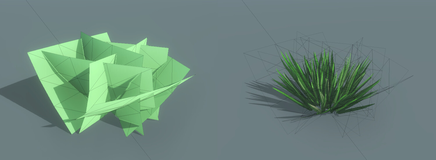 SensitiveCube - stylized grass bush for Unity