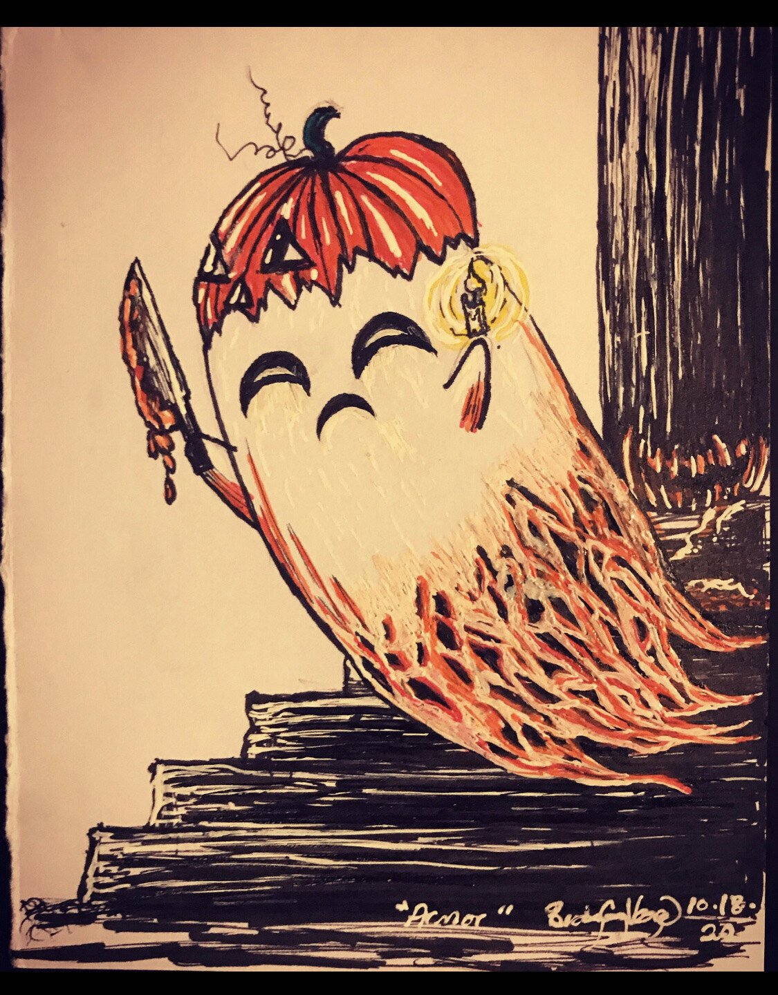 ArtStation - Inktober Daily Sketches: Ghost Series