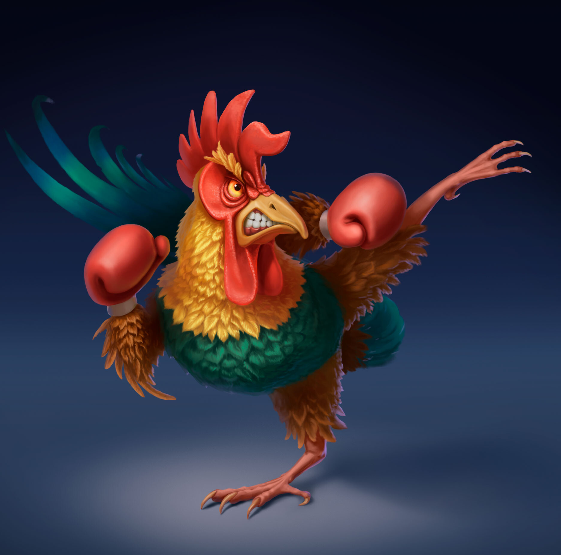 ArtStation - fighting cock