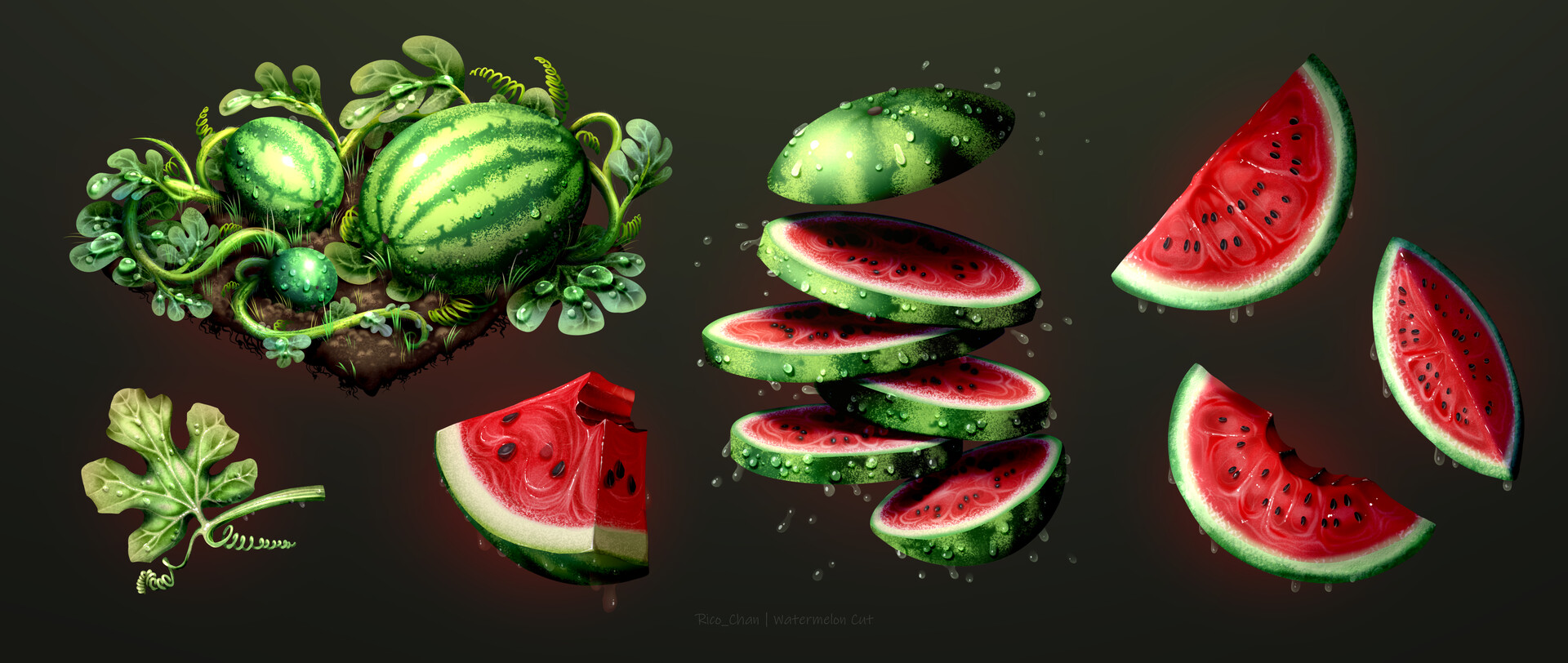 ArtStation - ★Watermelon Cut★