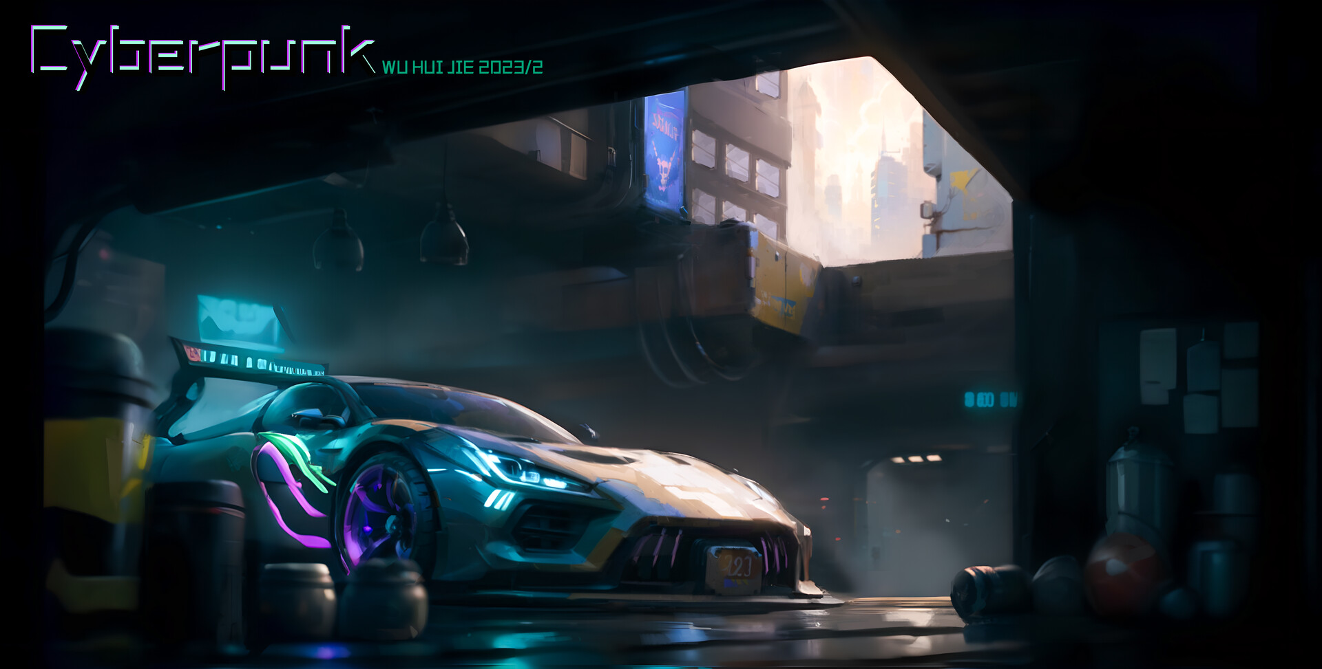 ArtStation - cyberpunk car