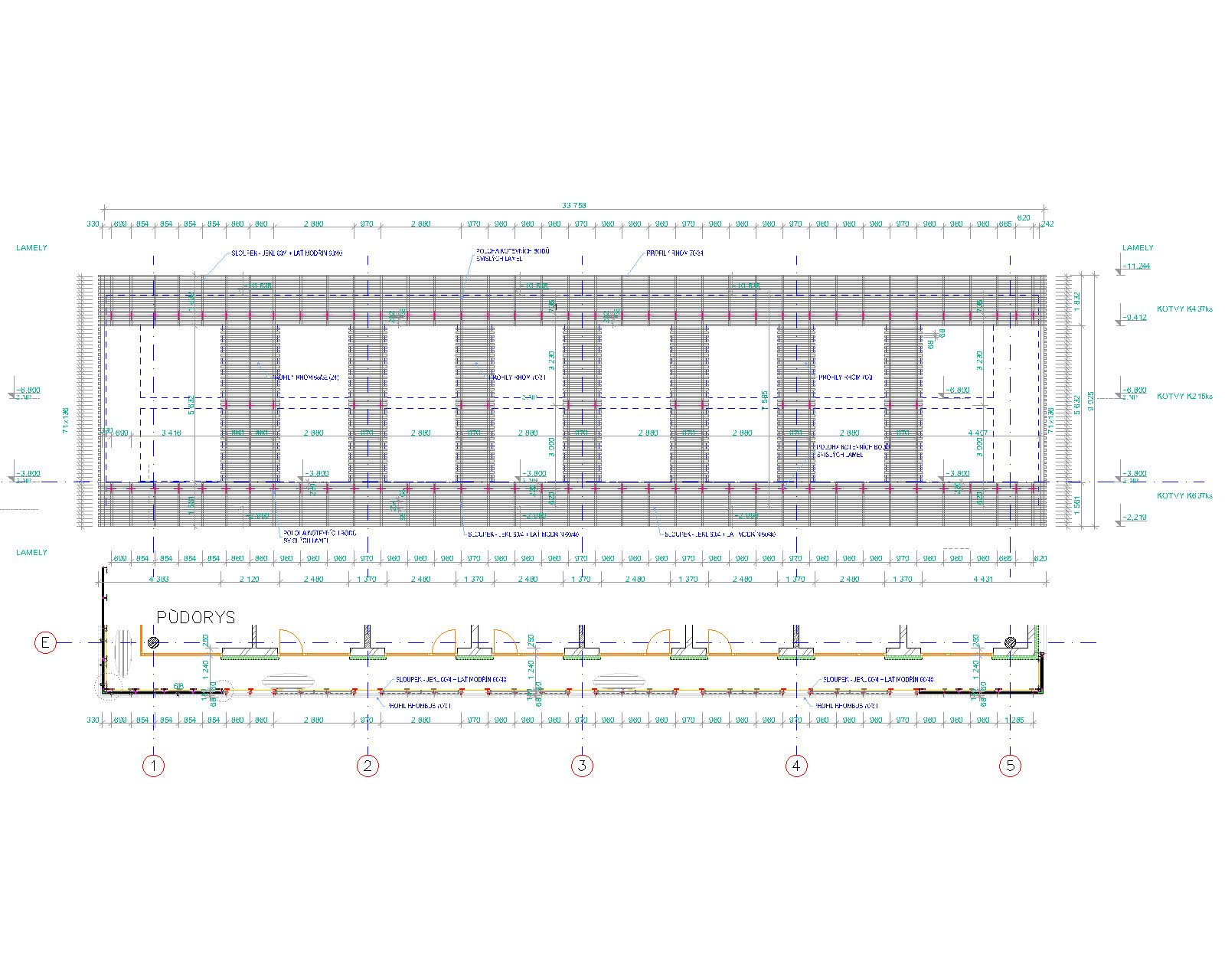 ArtStation - Wood facade using RHOMBUS timbers - AutoCAD 2D
