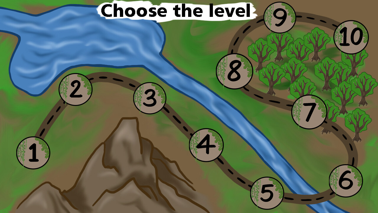 ArtStation - "Choose the level" page design