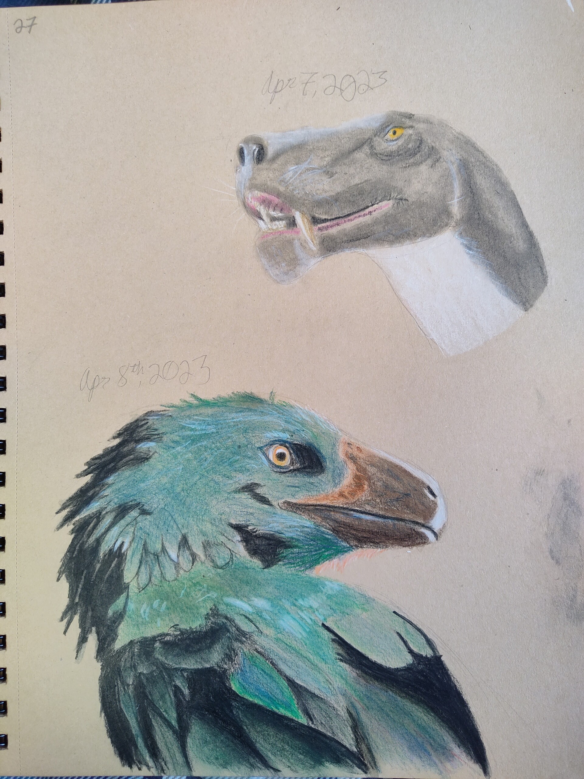 ArtStation - A couple of prehistoric animal drawings