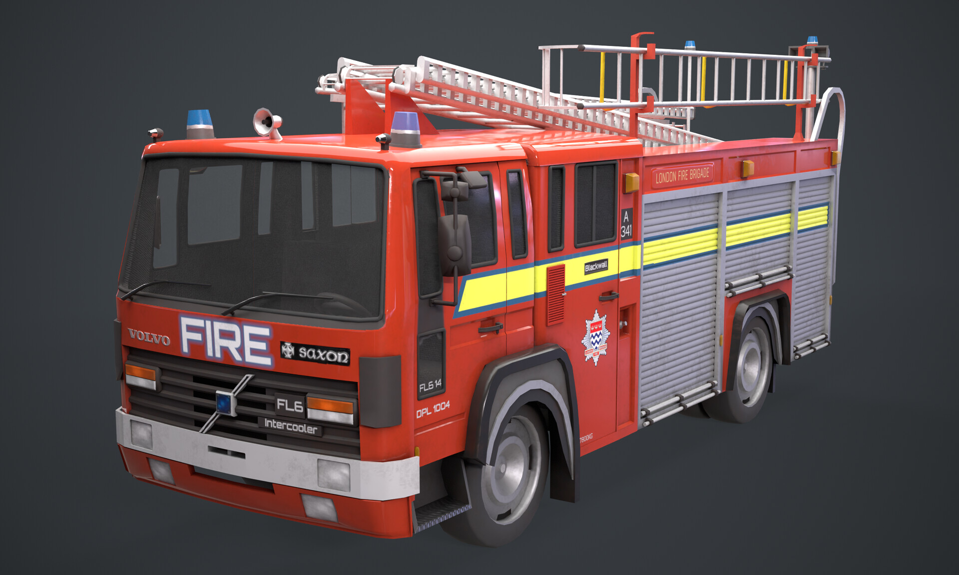 ArtStation - FIRE ENGINE - VOLVO FL6.14 SAXON SANBEC