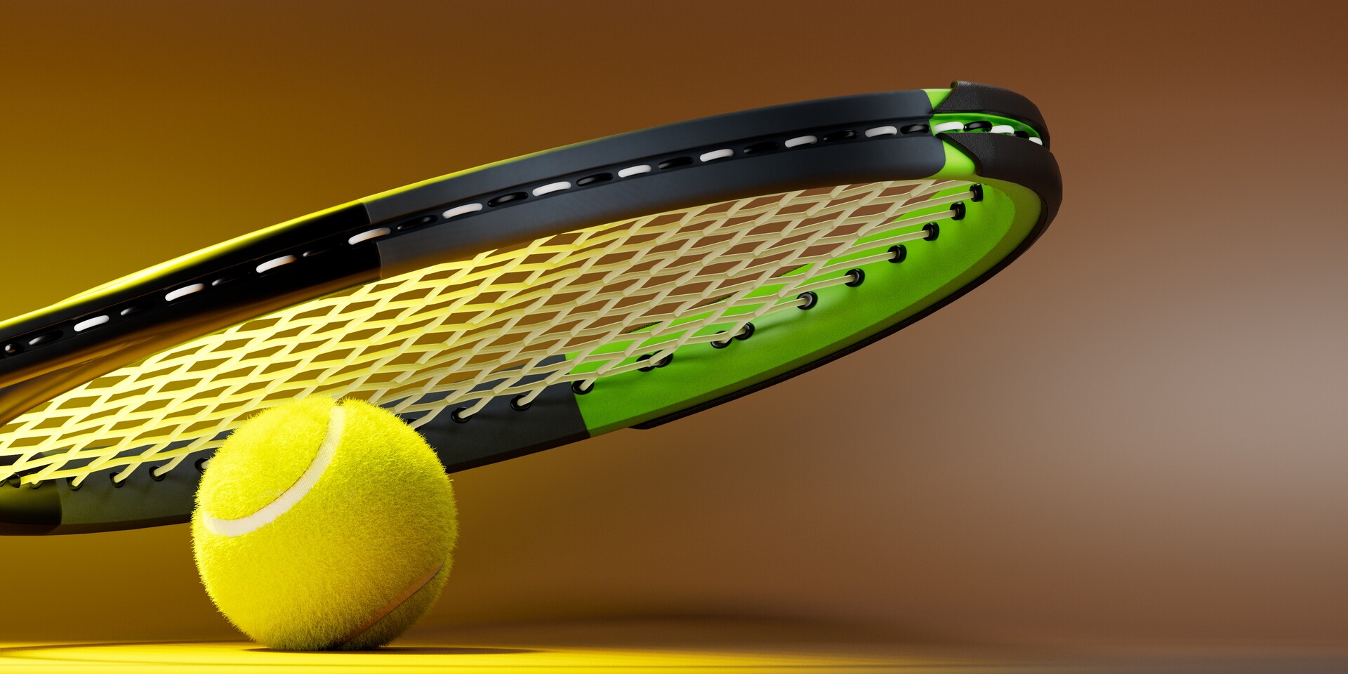 ArtStation - Tennis racket with a Ball