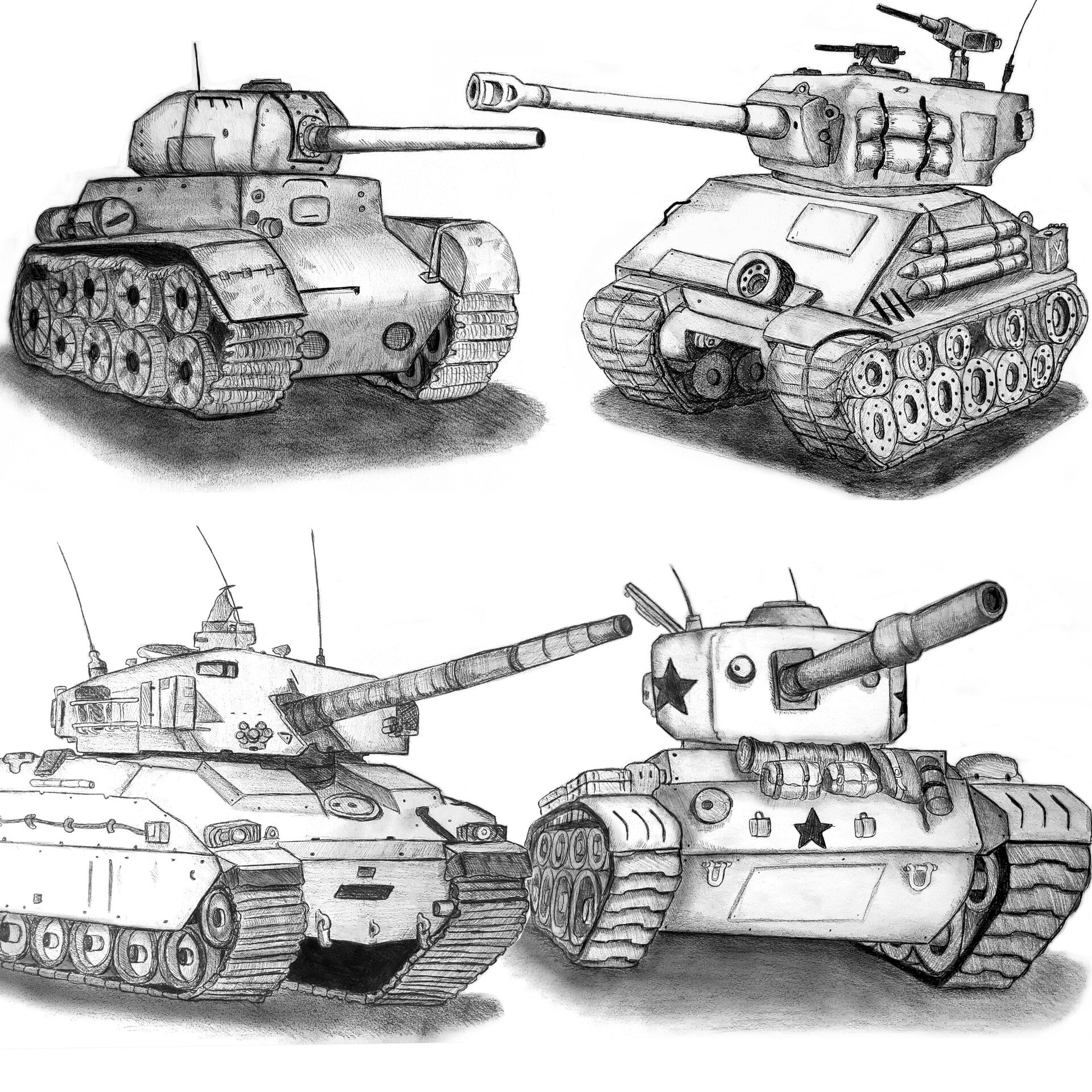 Ww2 Tank Drawings