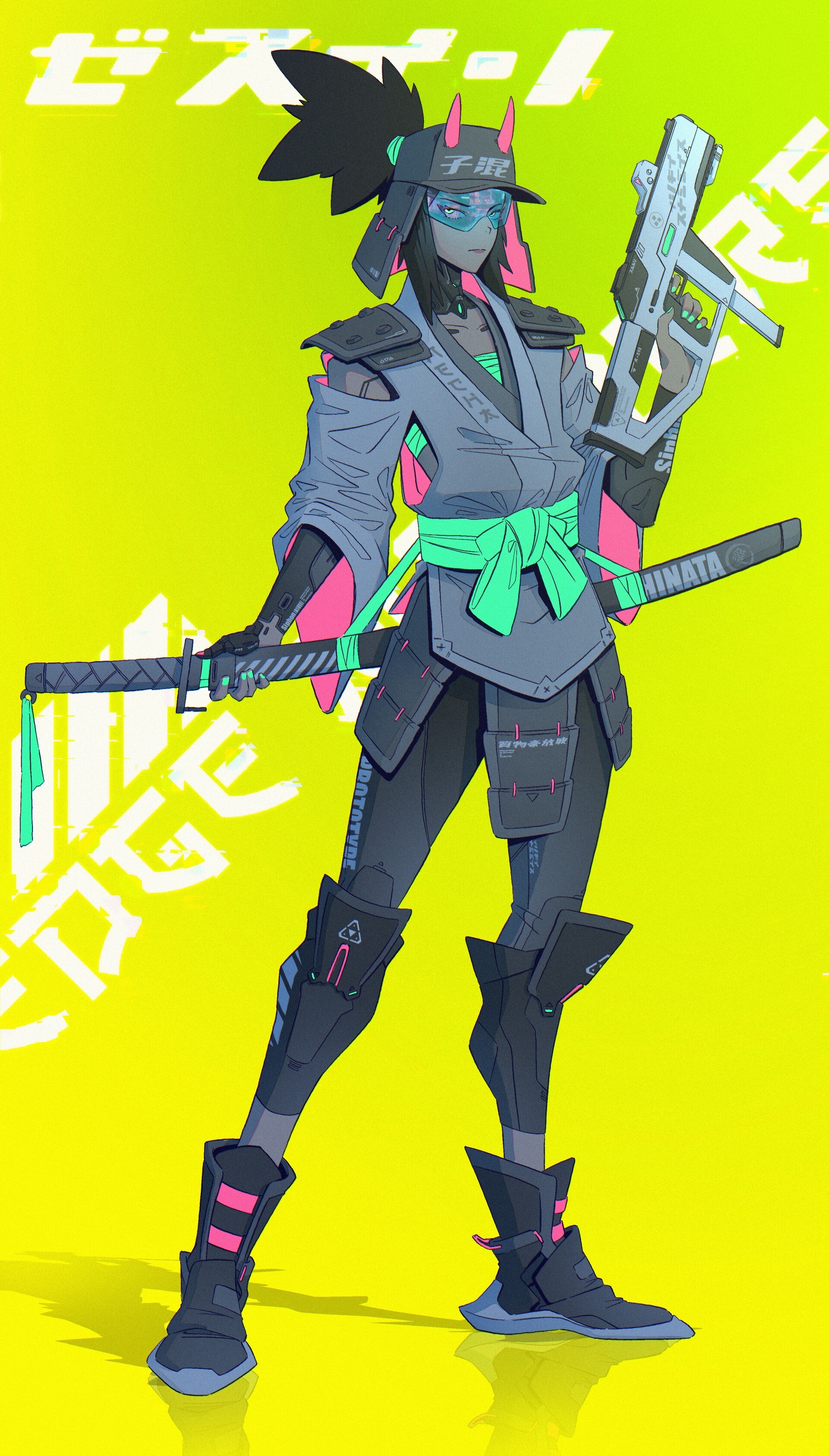 ArtStation - Cyberpunk samurai OC