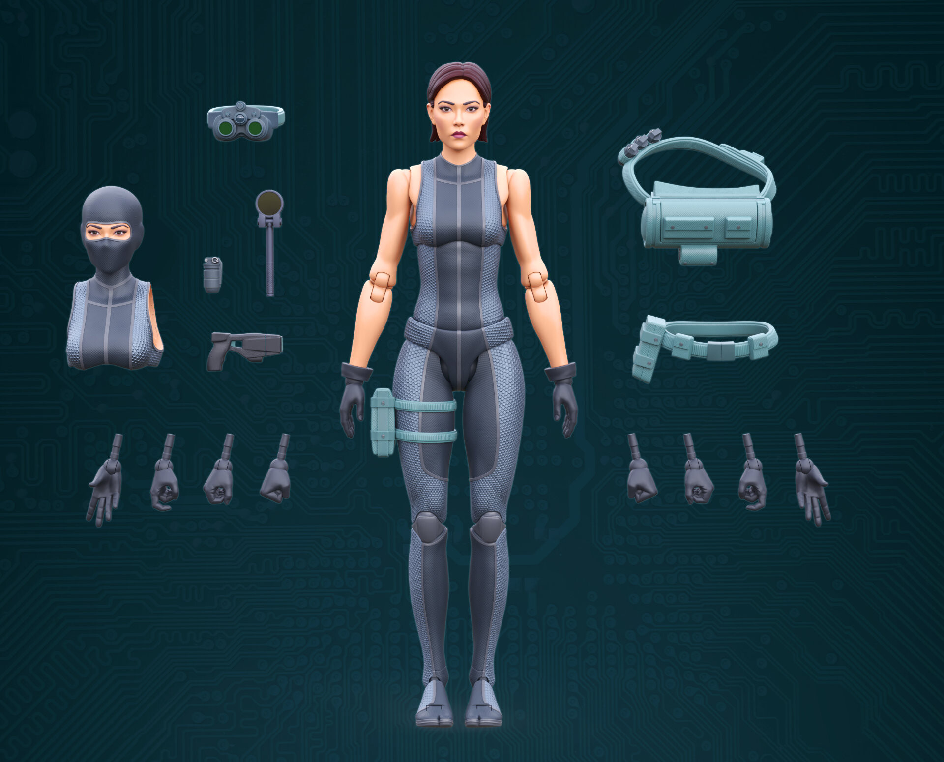 Walter Pedersen - Melodie The Master Thief: A Printable, Poseable ...