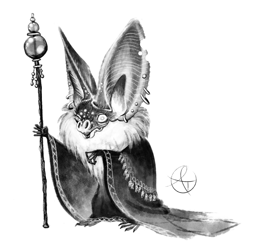 ArtStation - Bat Mage sketch