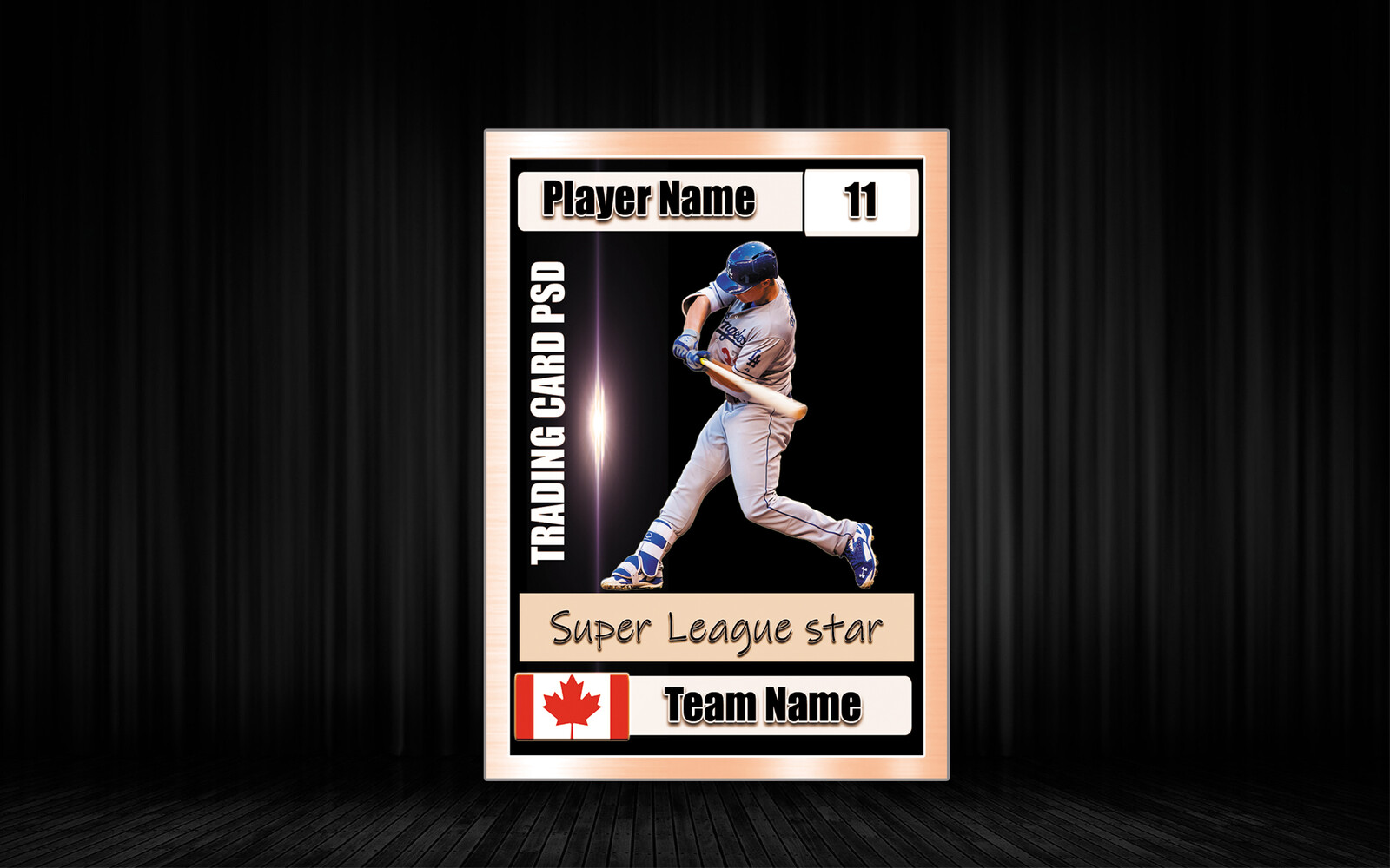 Atomic templates - Sports Trading Card template V5