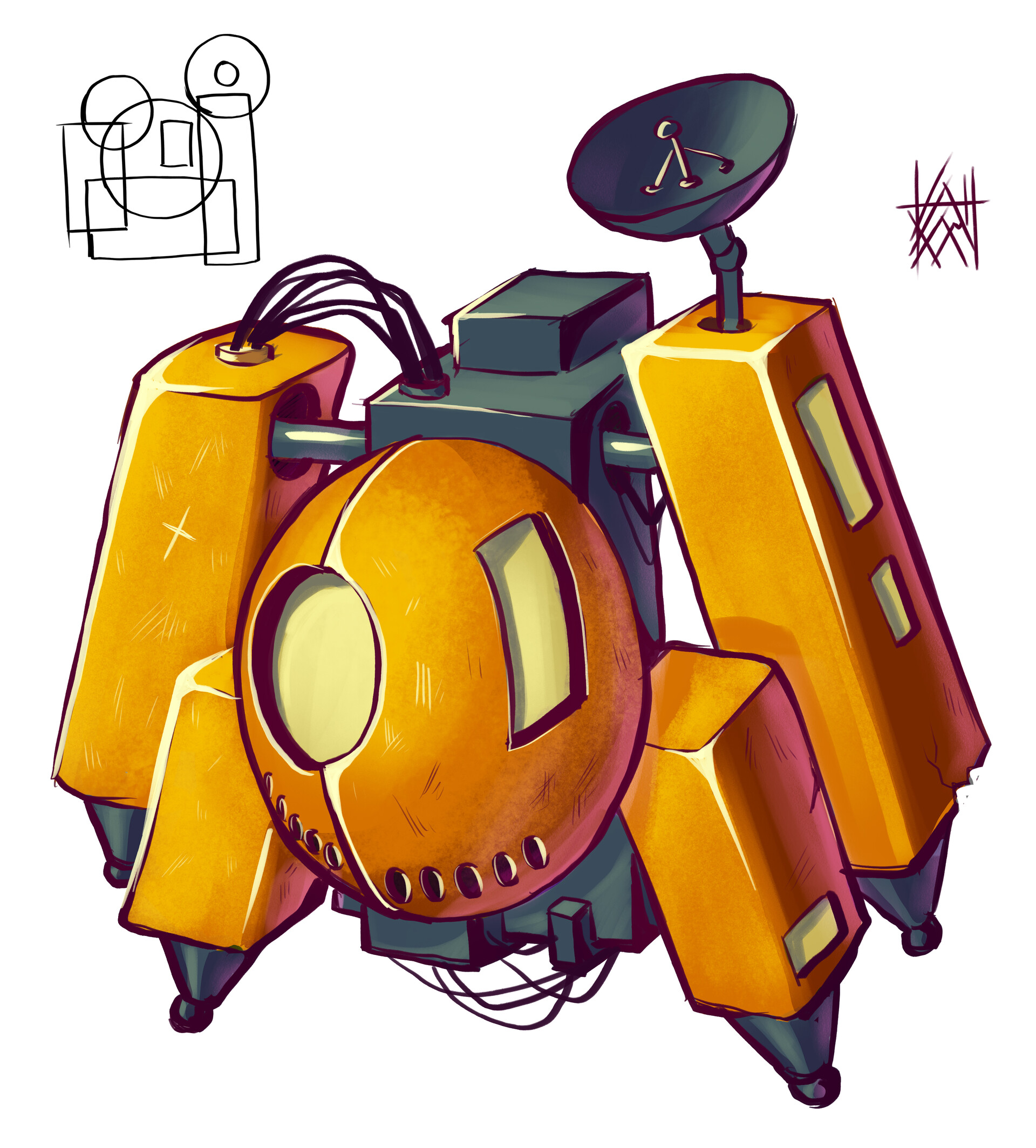 ArtStation - Characters out of shapes