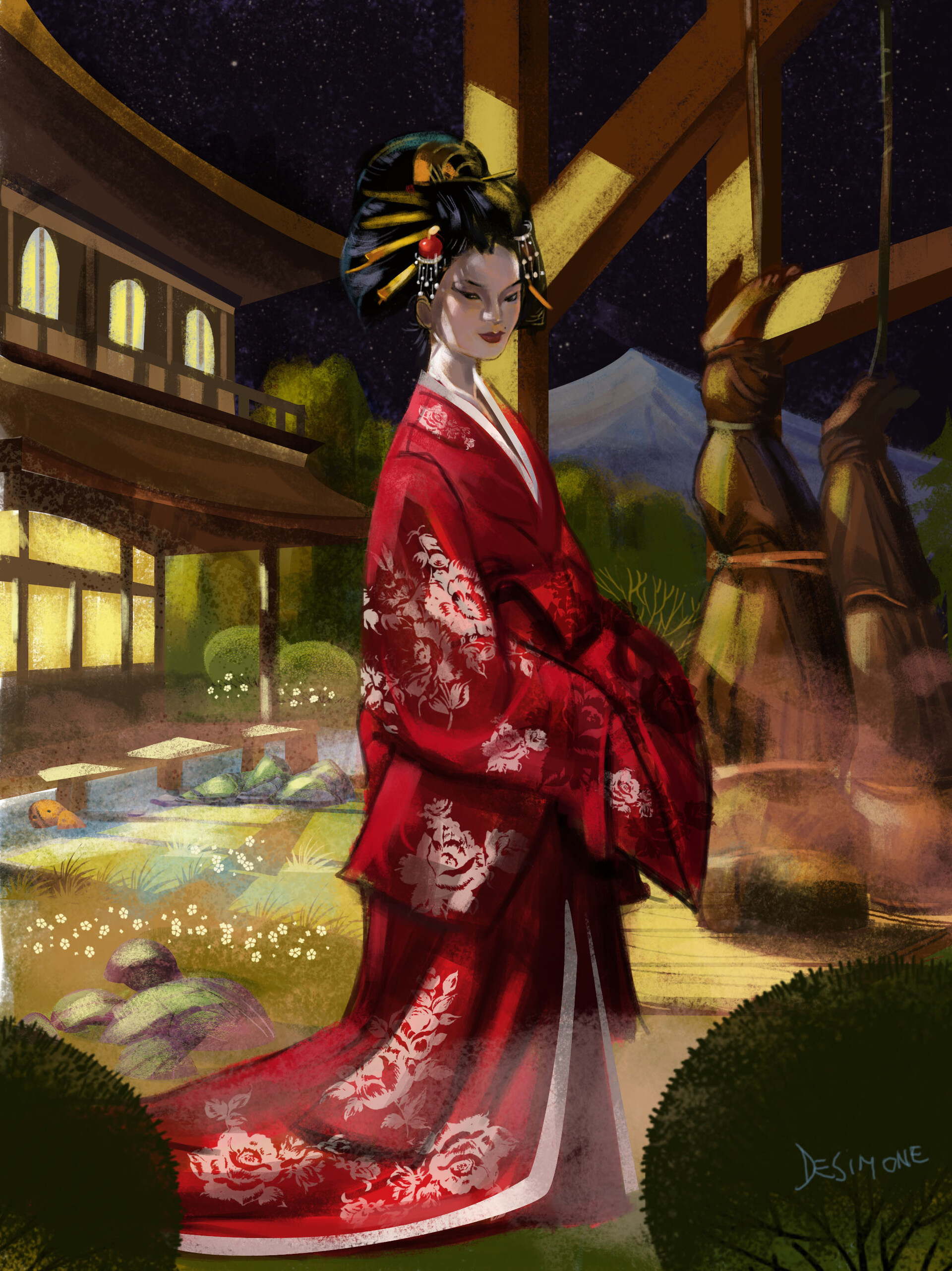 ArtStation - Ishi illustration for history book 2