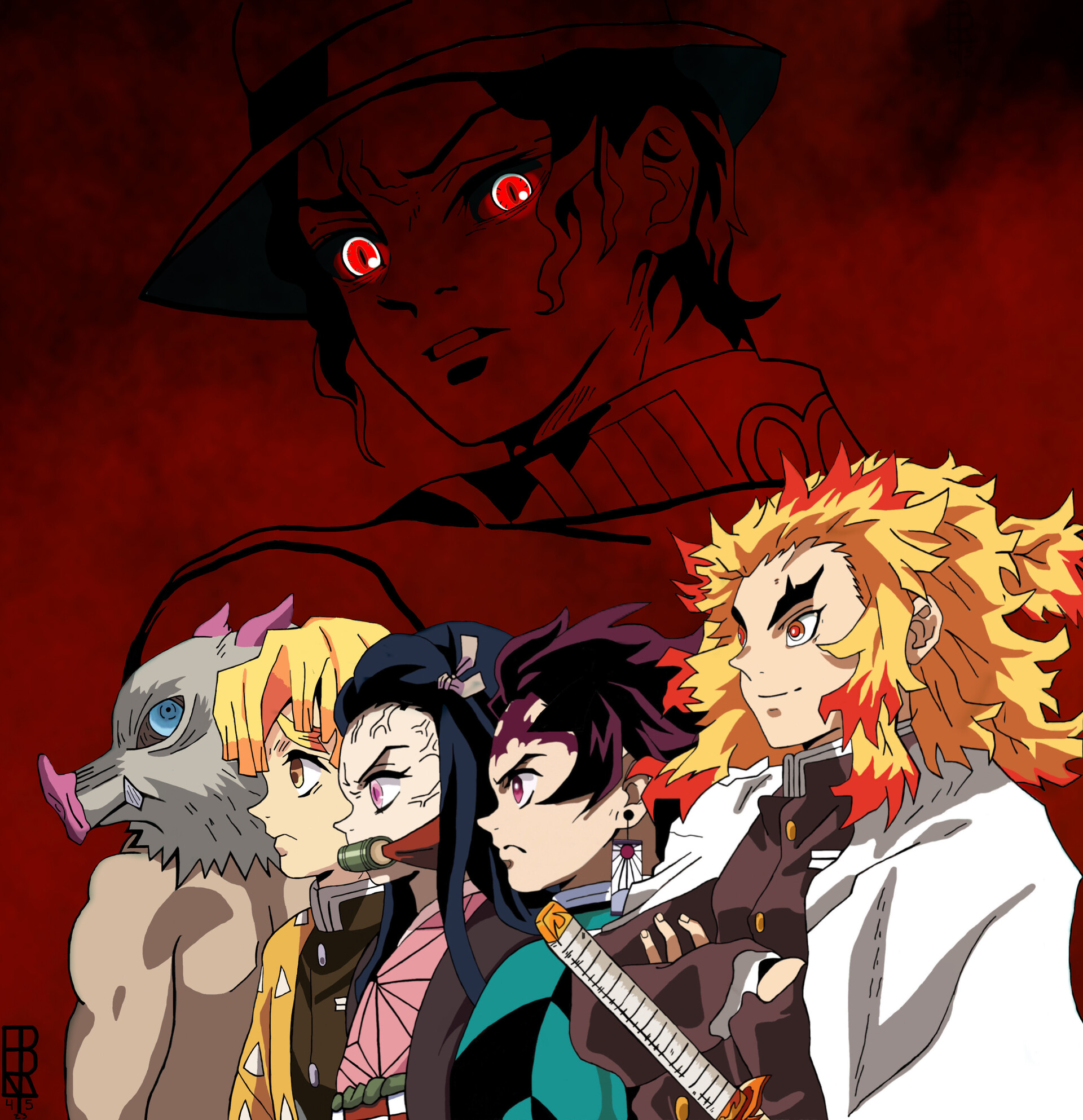 ArtStation - Demon Slayer Artwork and Process