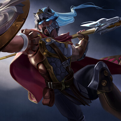 Glaive Warrior Pantheon Wallpaper Infernal 'Pantheon' V2 Runeterra