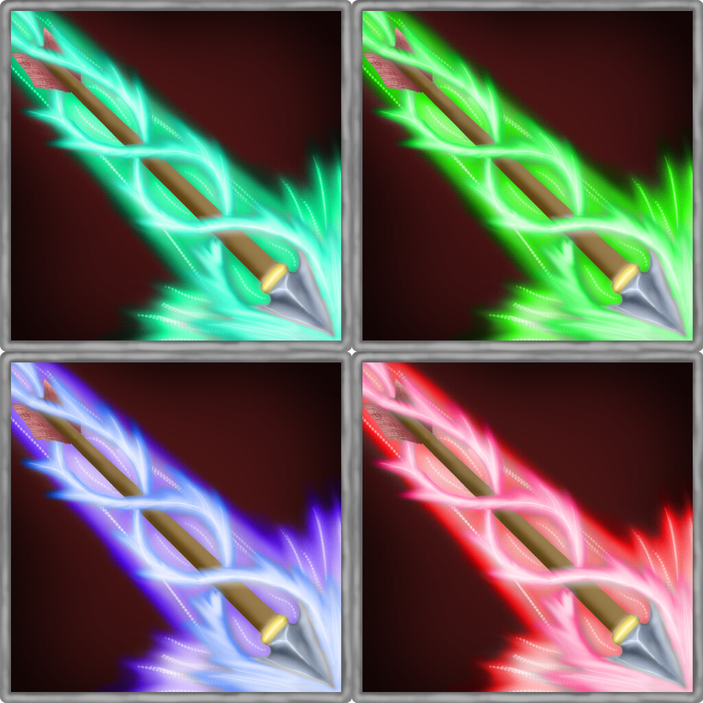 ArtStation - Grim Arrow - Spell UI Icon