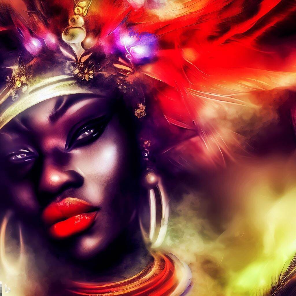 ArtStation - Colorful African Woman