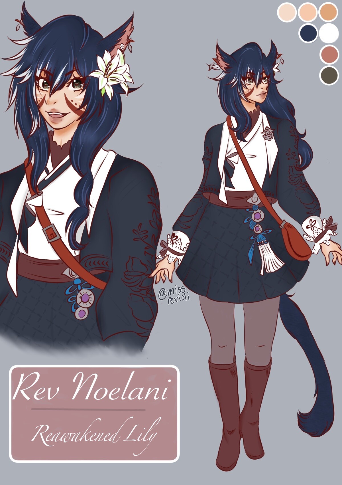 ArtStation - Rev Noelani reference sheet