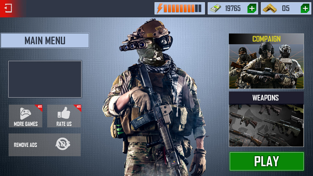 ArtStation - FPS Shooting Game UI
