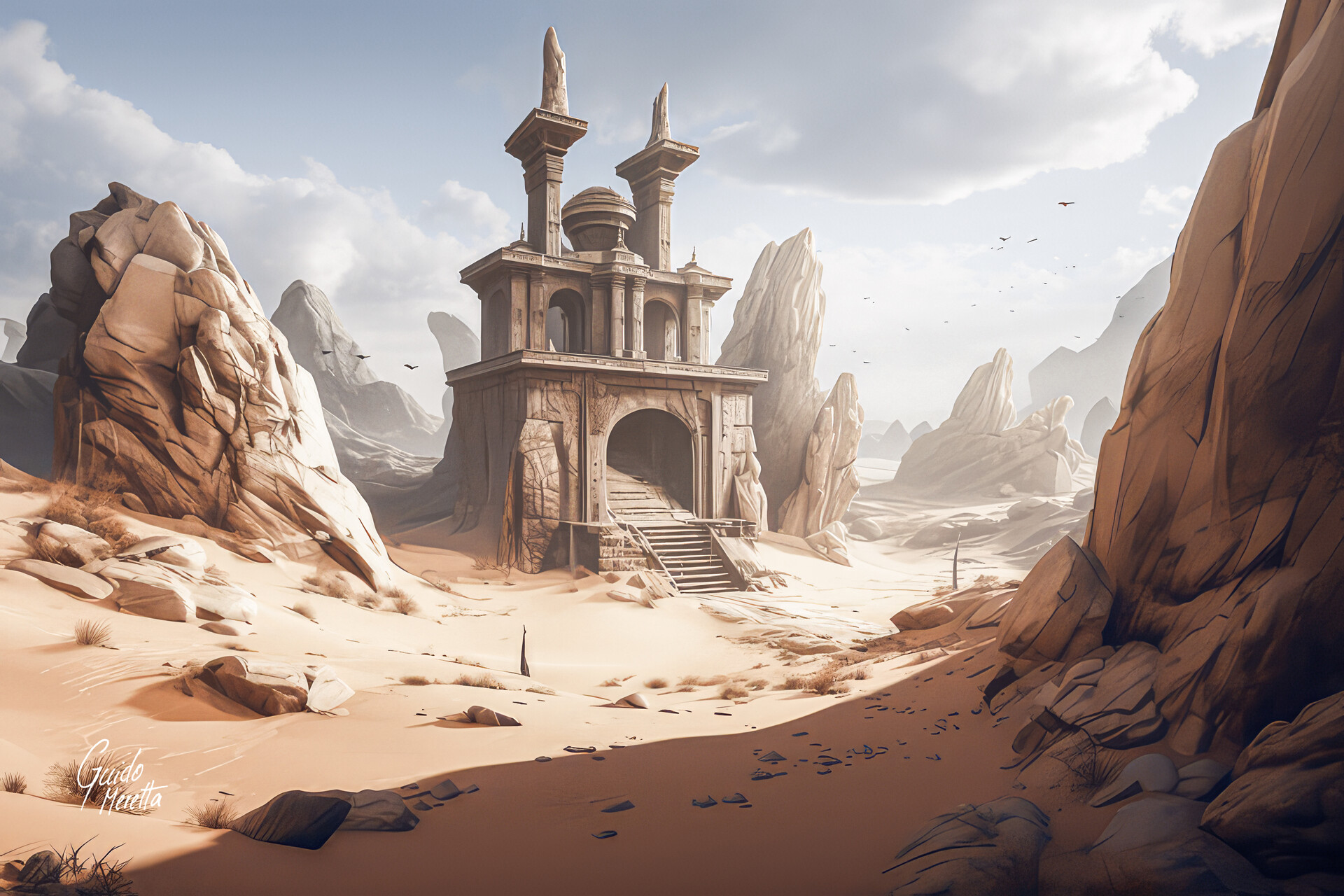 Guido Meretta - FORGOTTEN SAND RUINS (ENVIRONMENT CONCEPT ART)