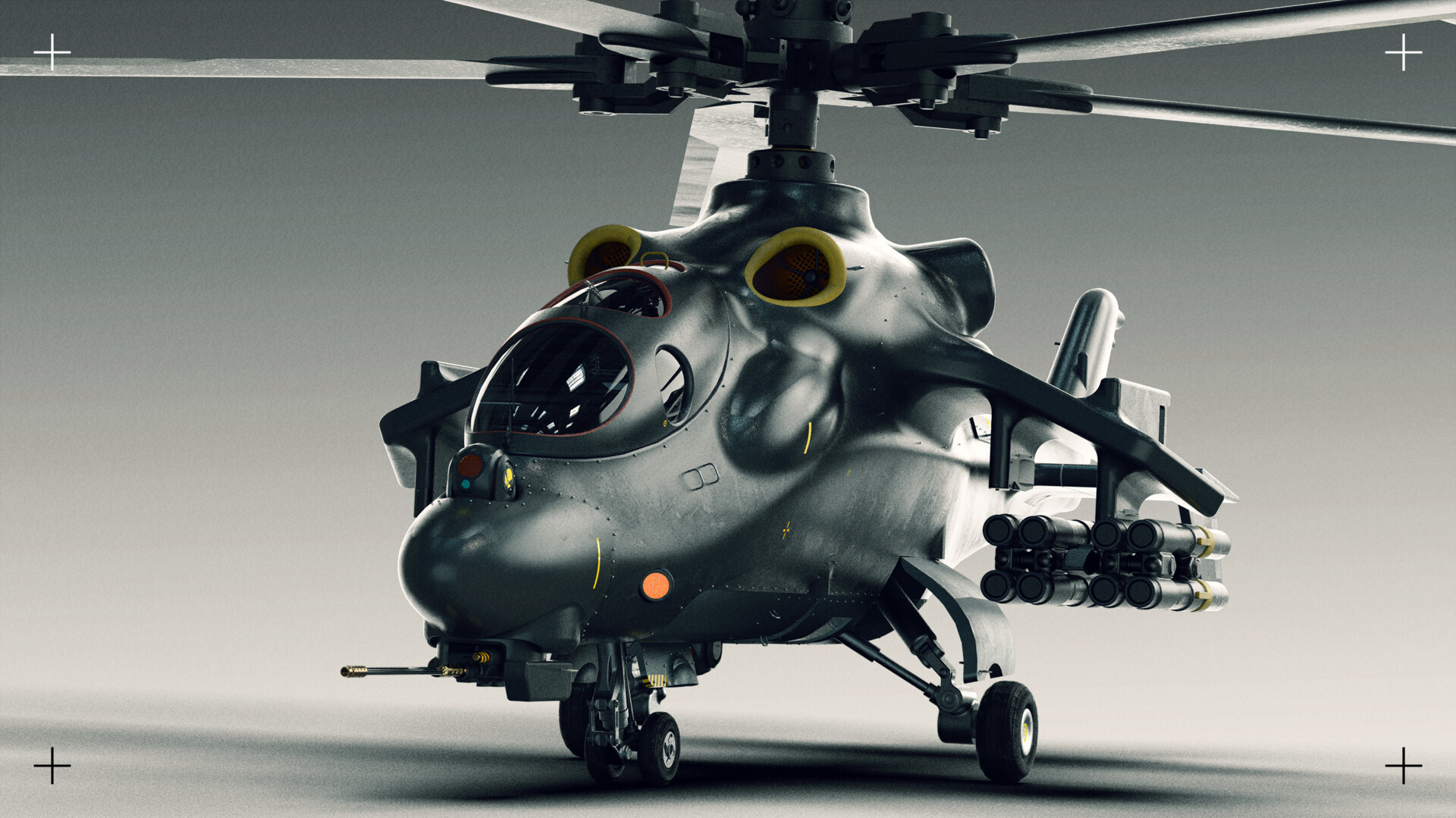 Airu - Attack Helicopter Design with Plasticity