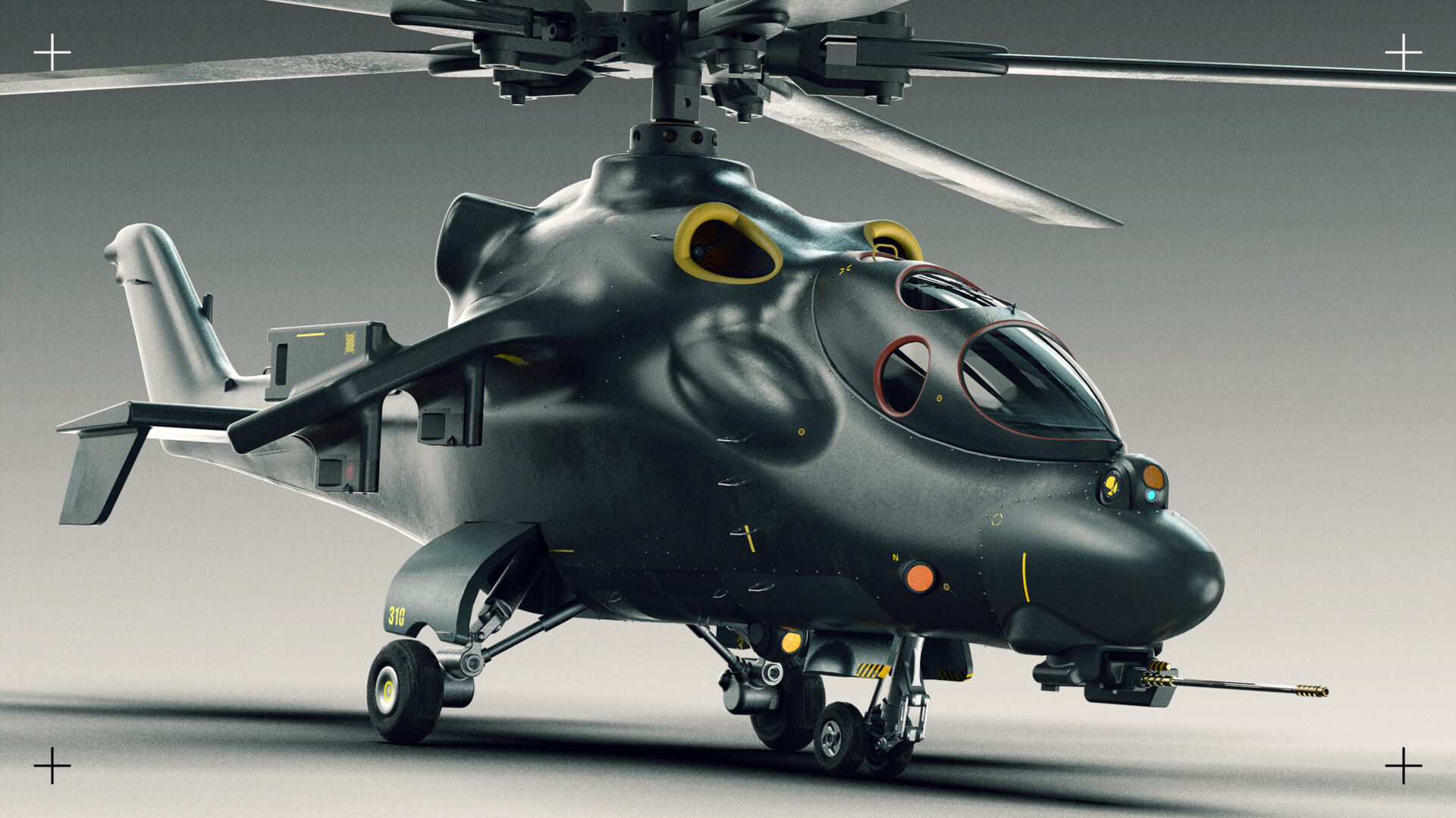 Airu - Attack Helicopter Design with Plasticity