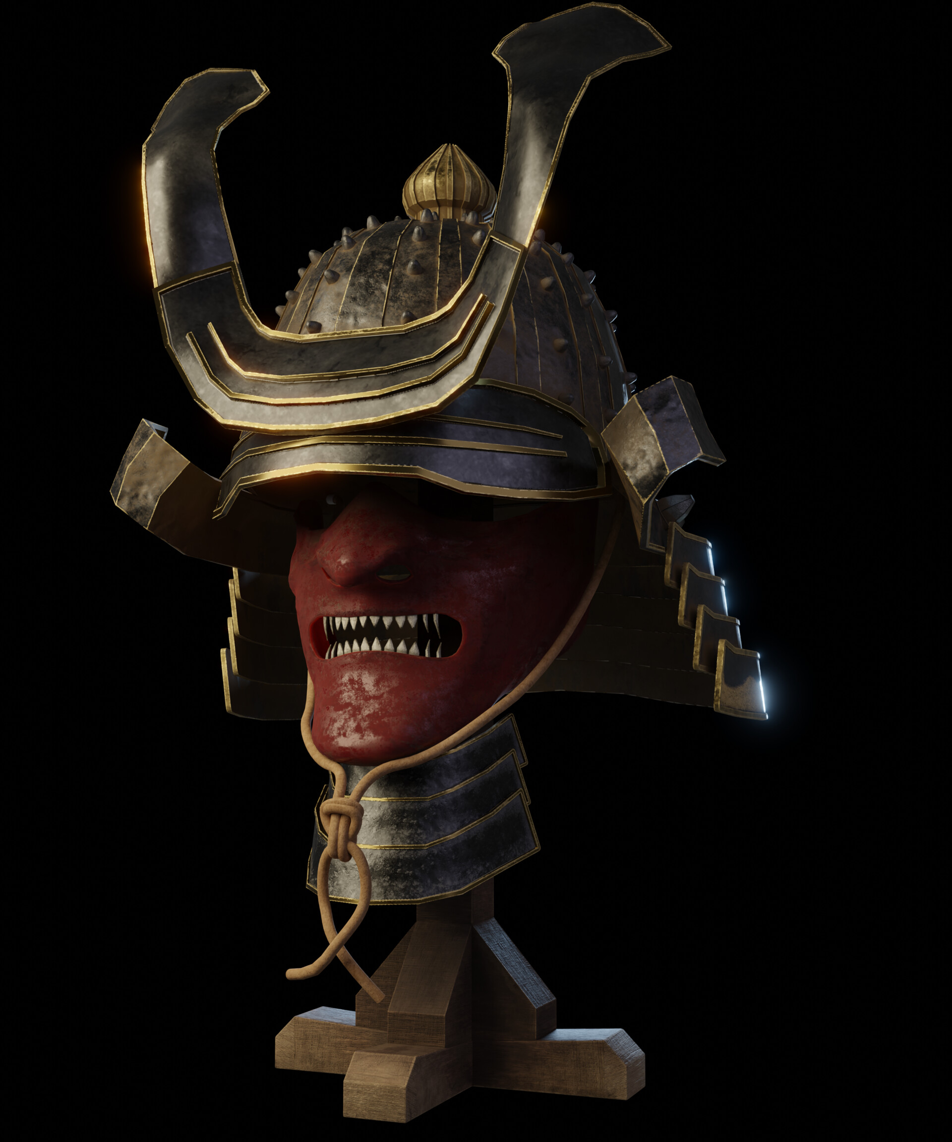 ArtStation - Samurai Helmet