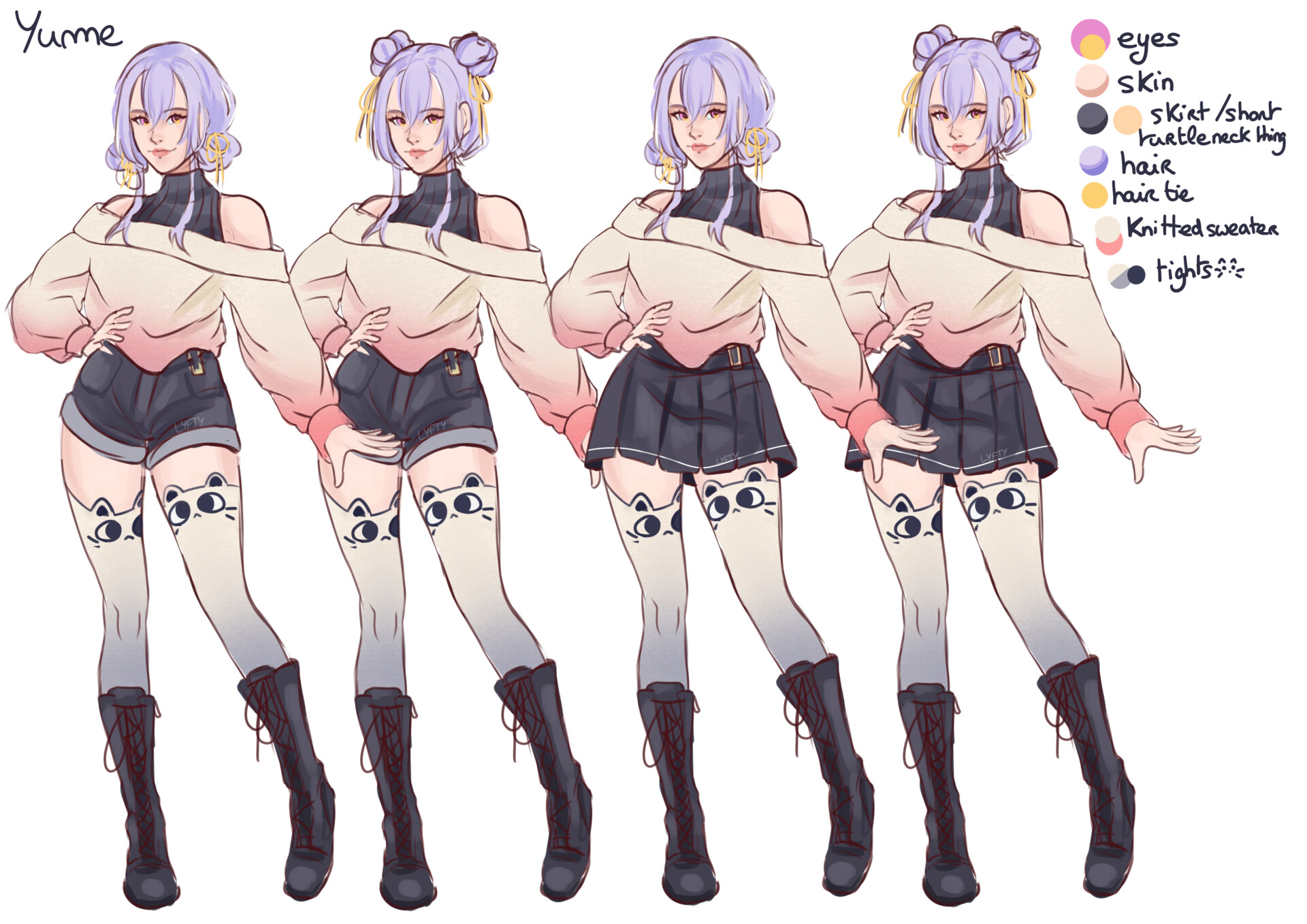ArtStation - Yume Reference Sheet