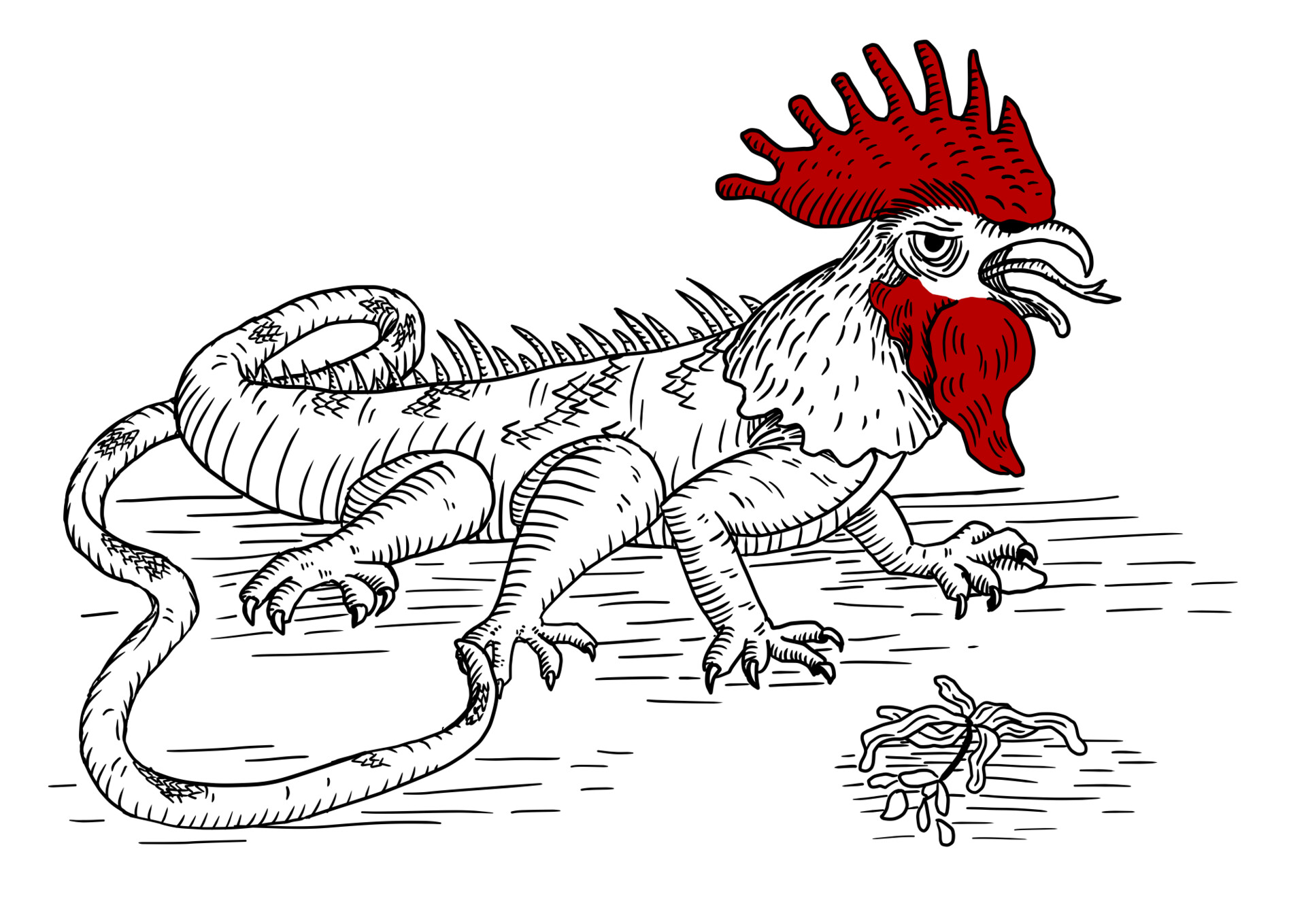 ArtStation - Basilisk, table top game illustration