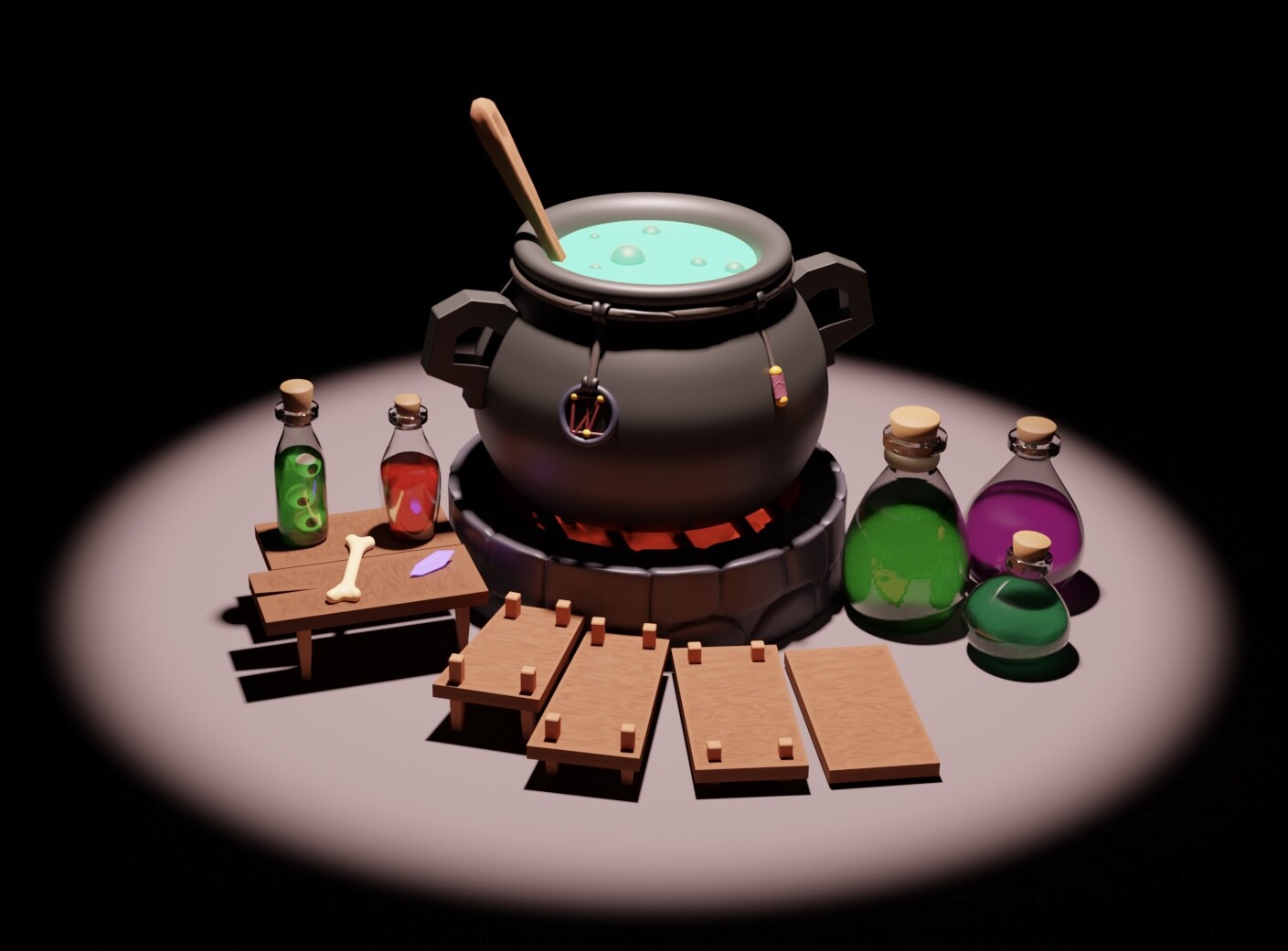 ArtStation - Witch's cauldron