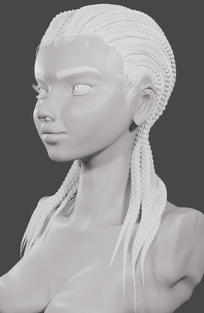ArtStation - Cornrow Hairstyle