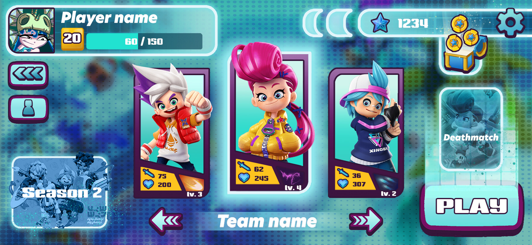 ArtStation - UI Design training : Ninjala