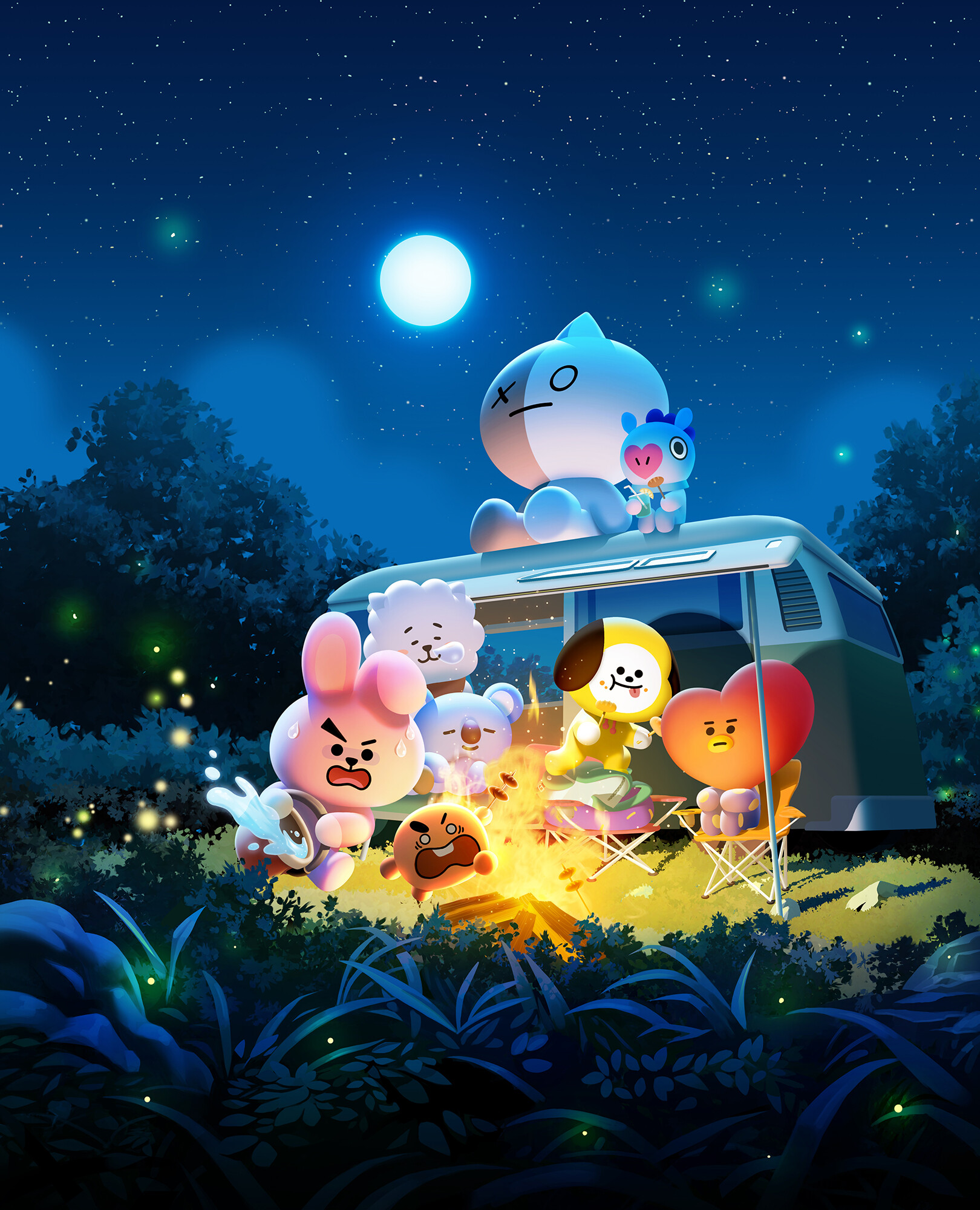 ArtStation - BT21 Popstar – Character Illustration for Mobile Game