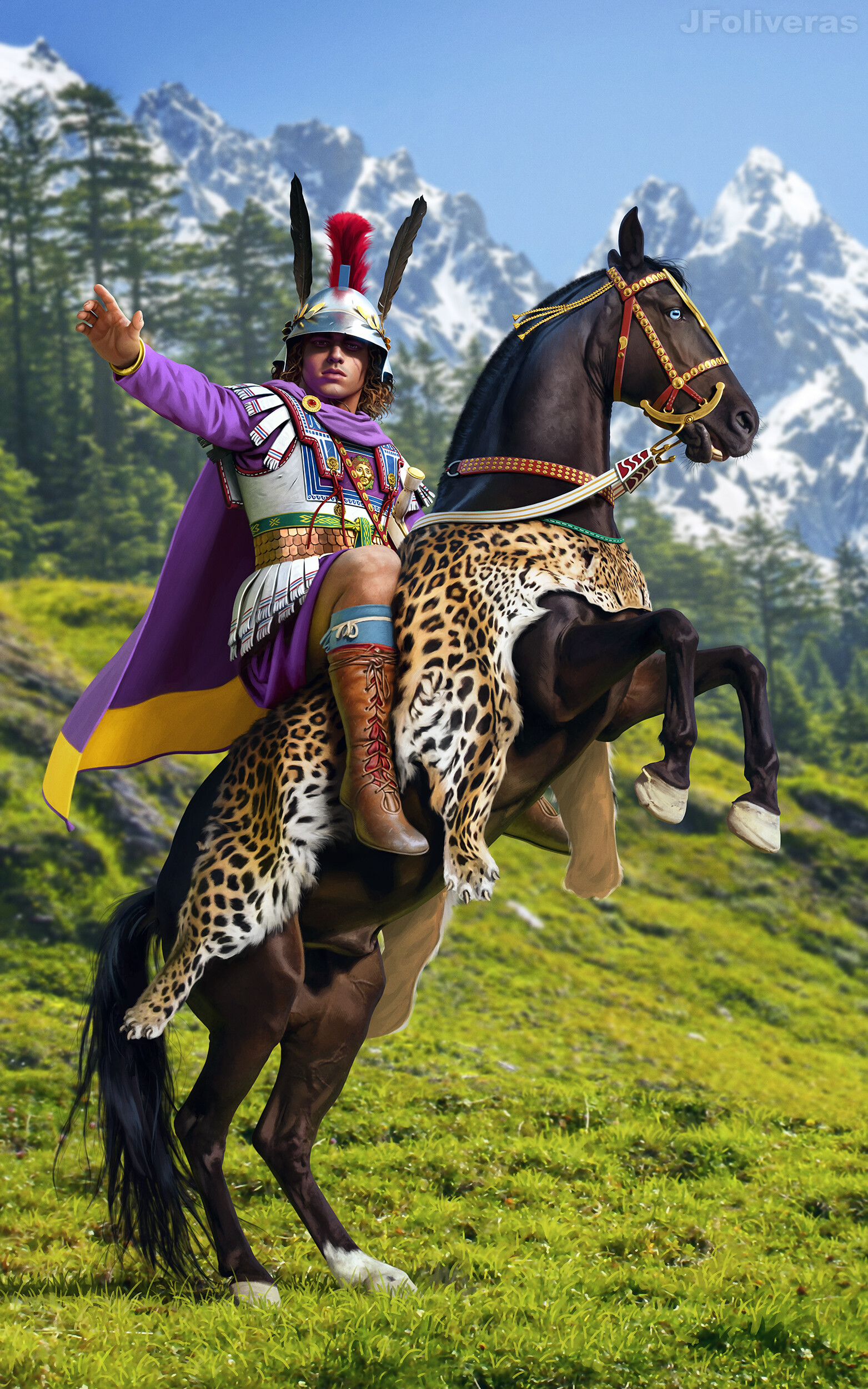 ArtStation - Alexander the Great and Bucephalus