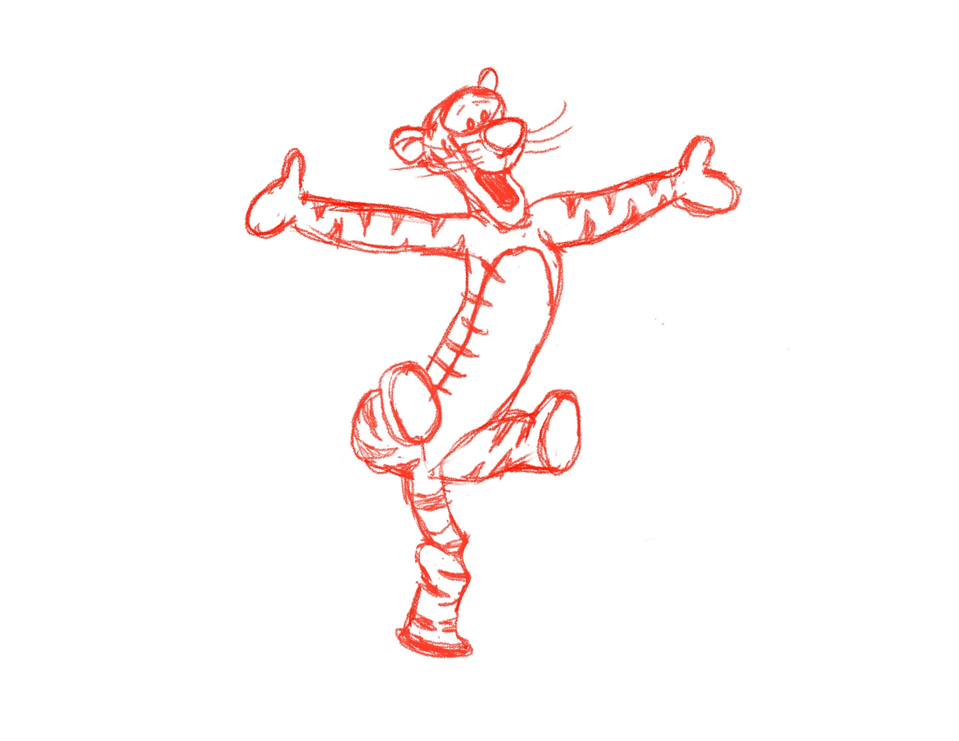 Tigger Outline