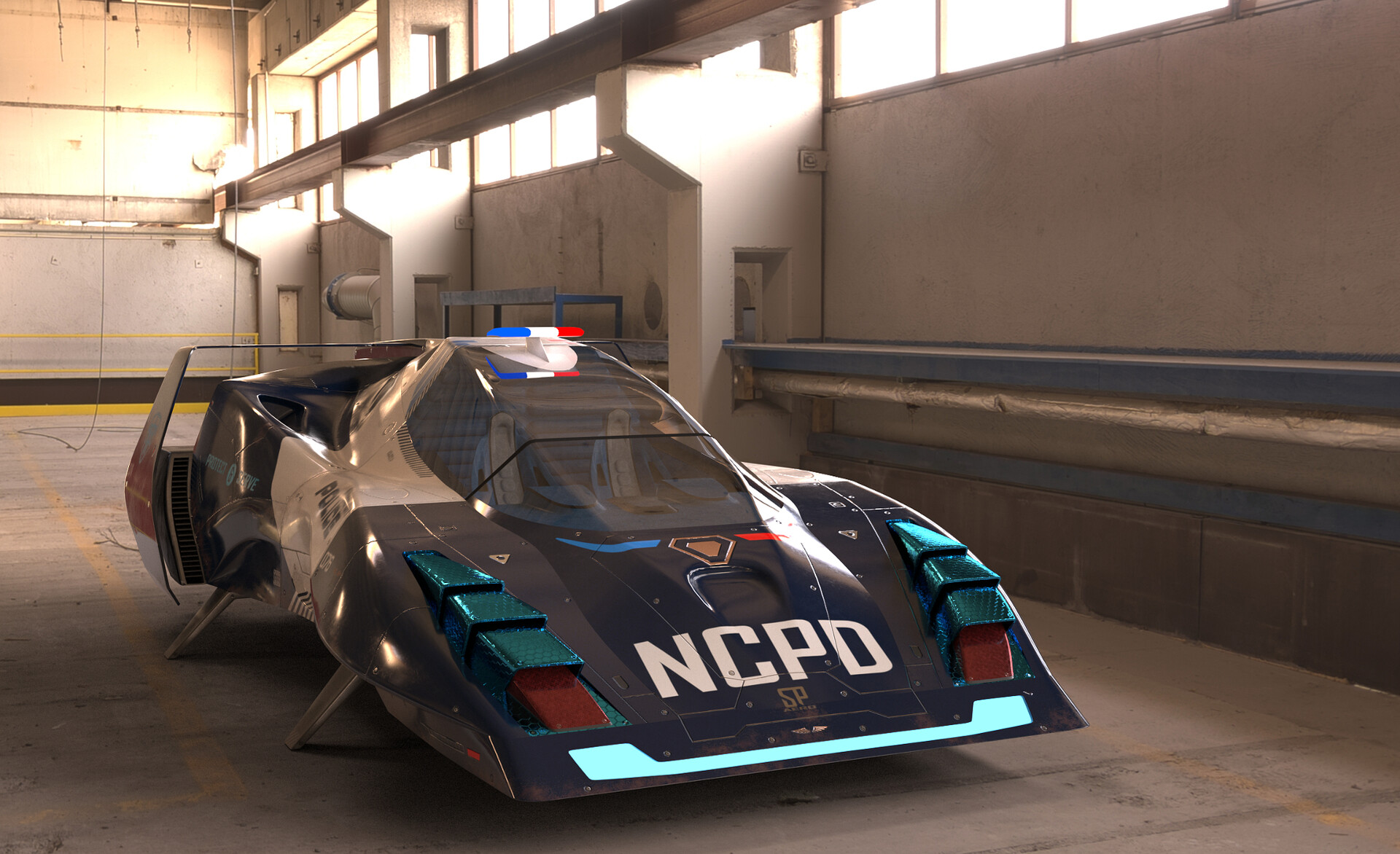 ArtStation - Hover car Cop